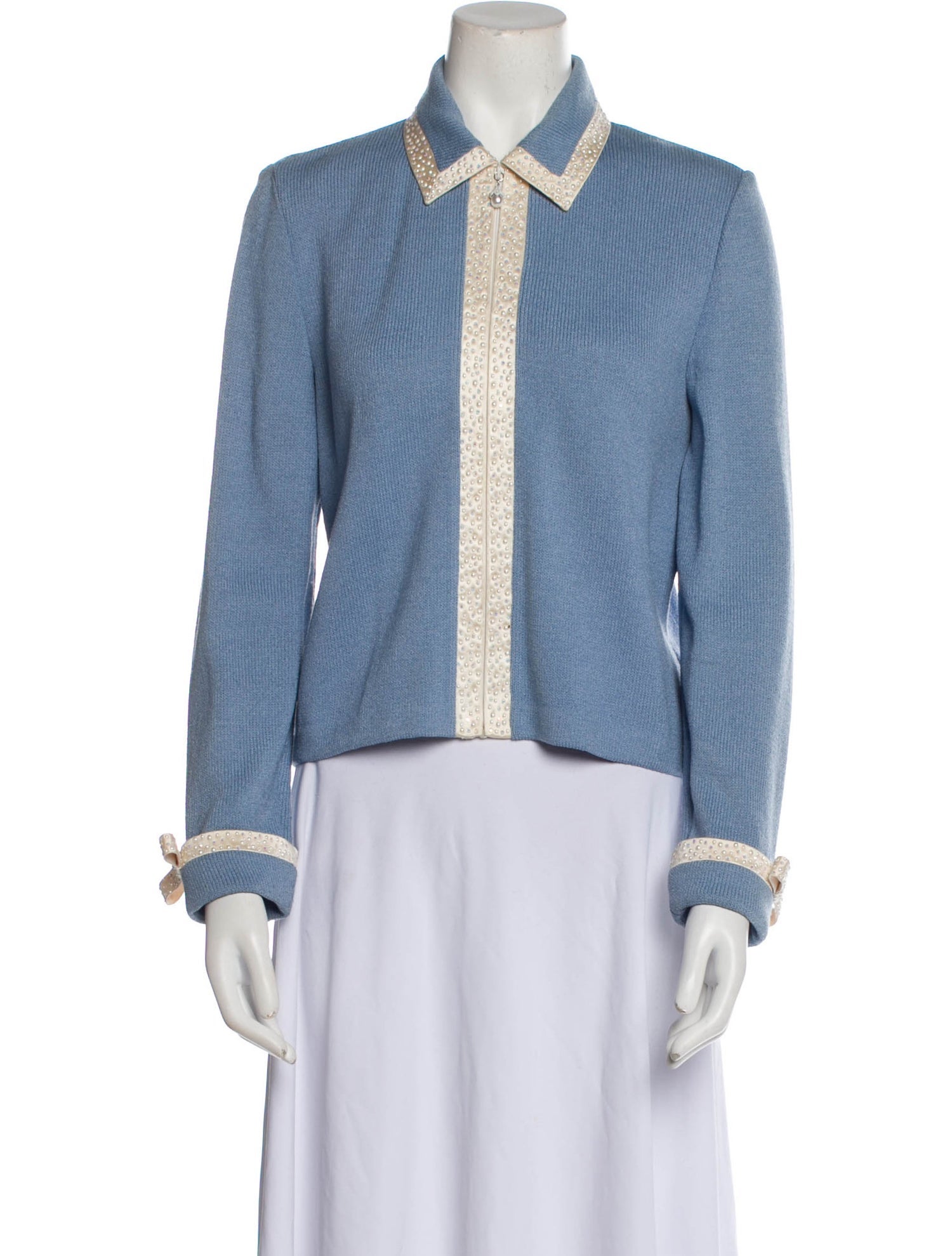 St. John Striped Jacket - Blue Jackets, Clothing - STJ235302 | The RealReal