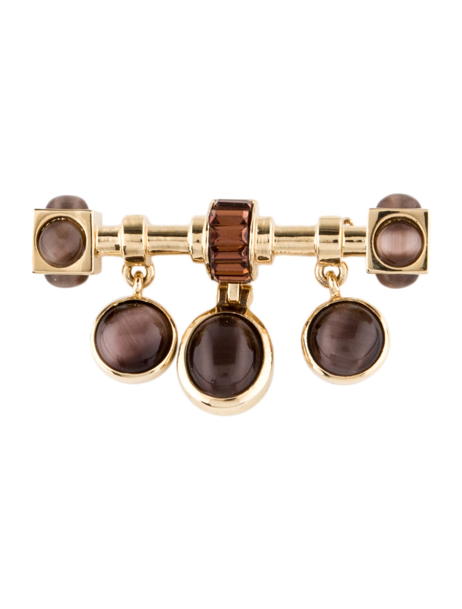 Chanel CC Charm Brooch - Black - CHA51301 | The RealReal