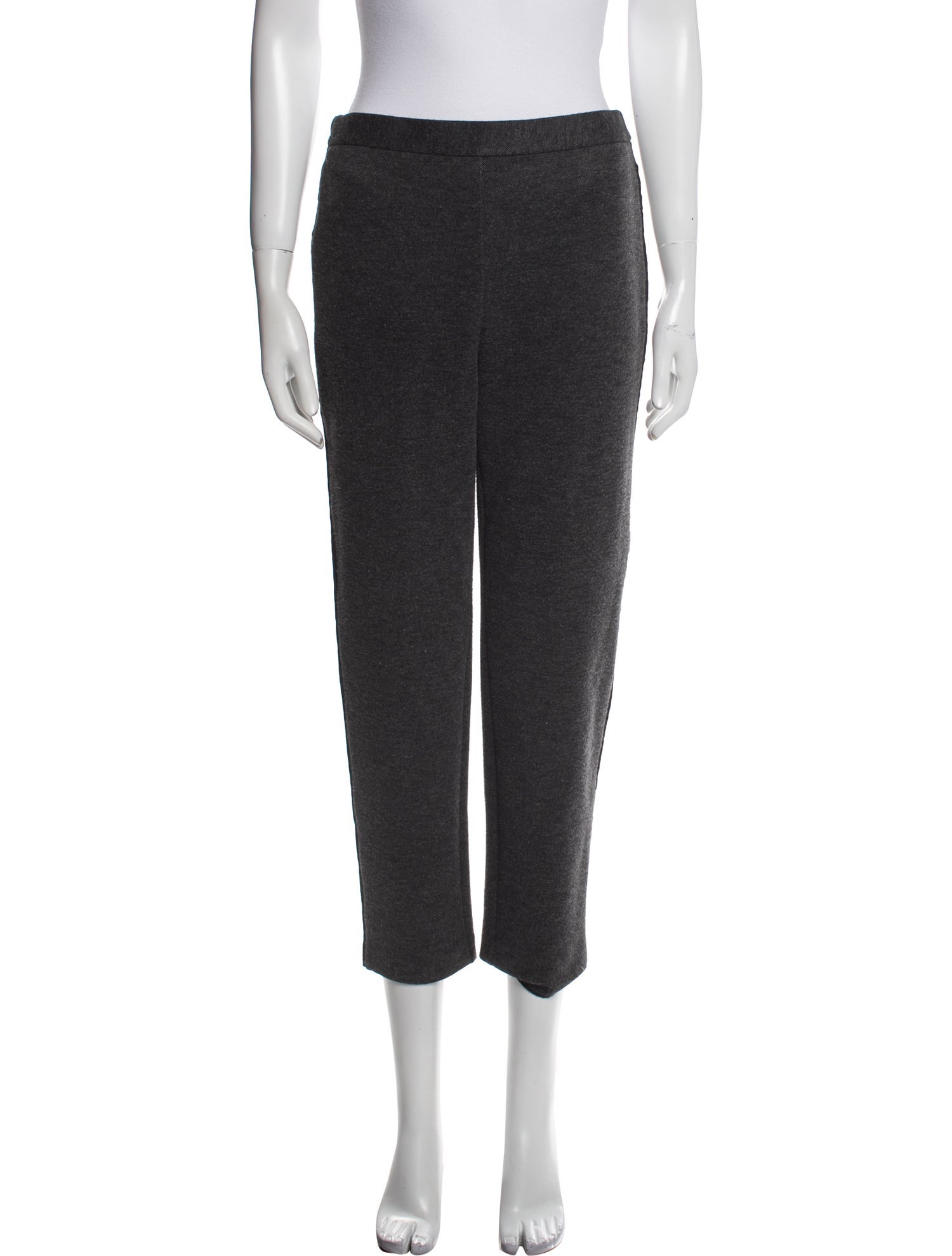 St. John Straight Leg Pants - Grey, 10.75" Rise Pants, Clothing ...