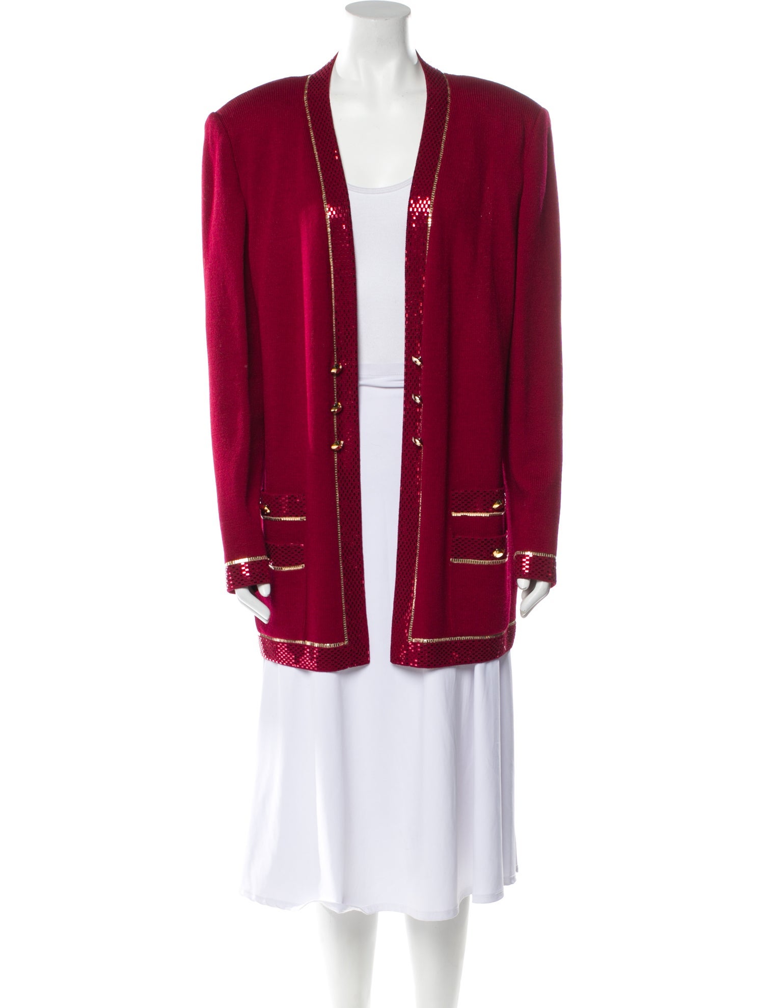 St. John Evening Jacket - Red Jackets, Clothing - STJ242669 | The RealReal