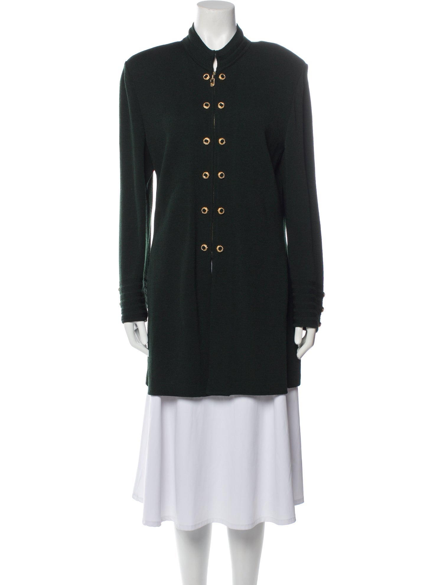 St. John Coat - Green Coats, Clothing - STJ242911 | The RealReal