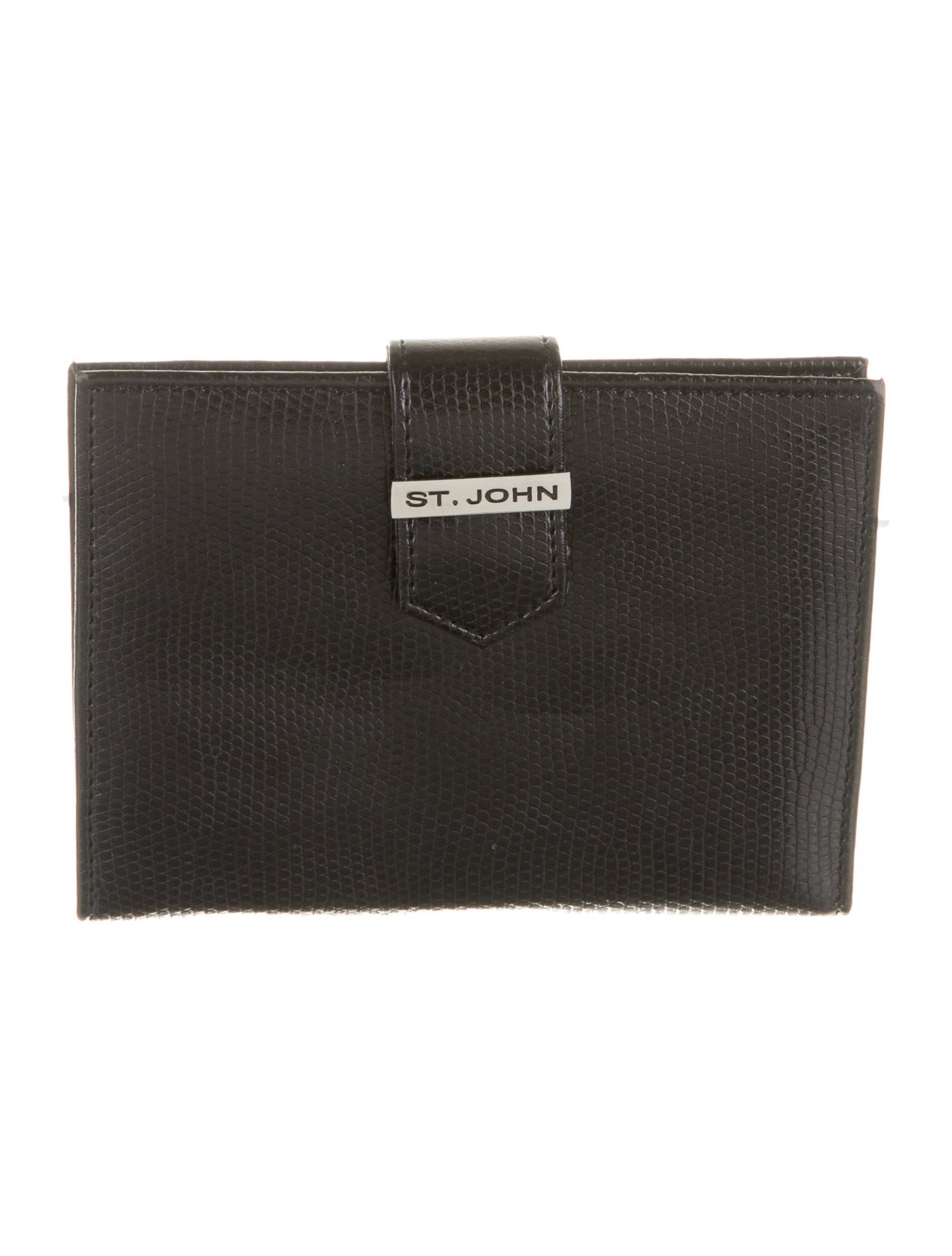 St. John Leather Bifold Wallet - Black Wallets, Accessories - STJ249071 ...