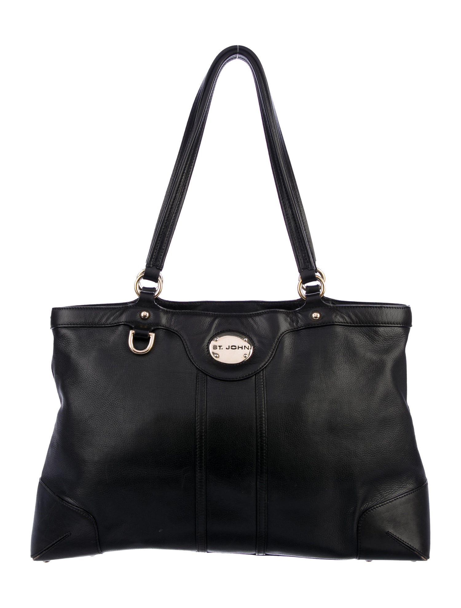 St. John Leather Shoulder Tote - Handbags - STJ25199 | The RealReal