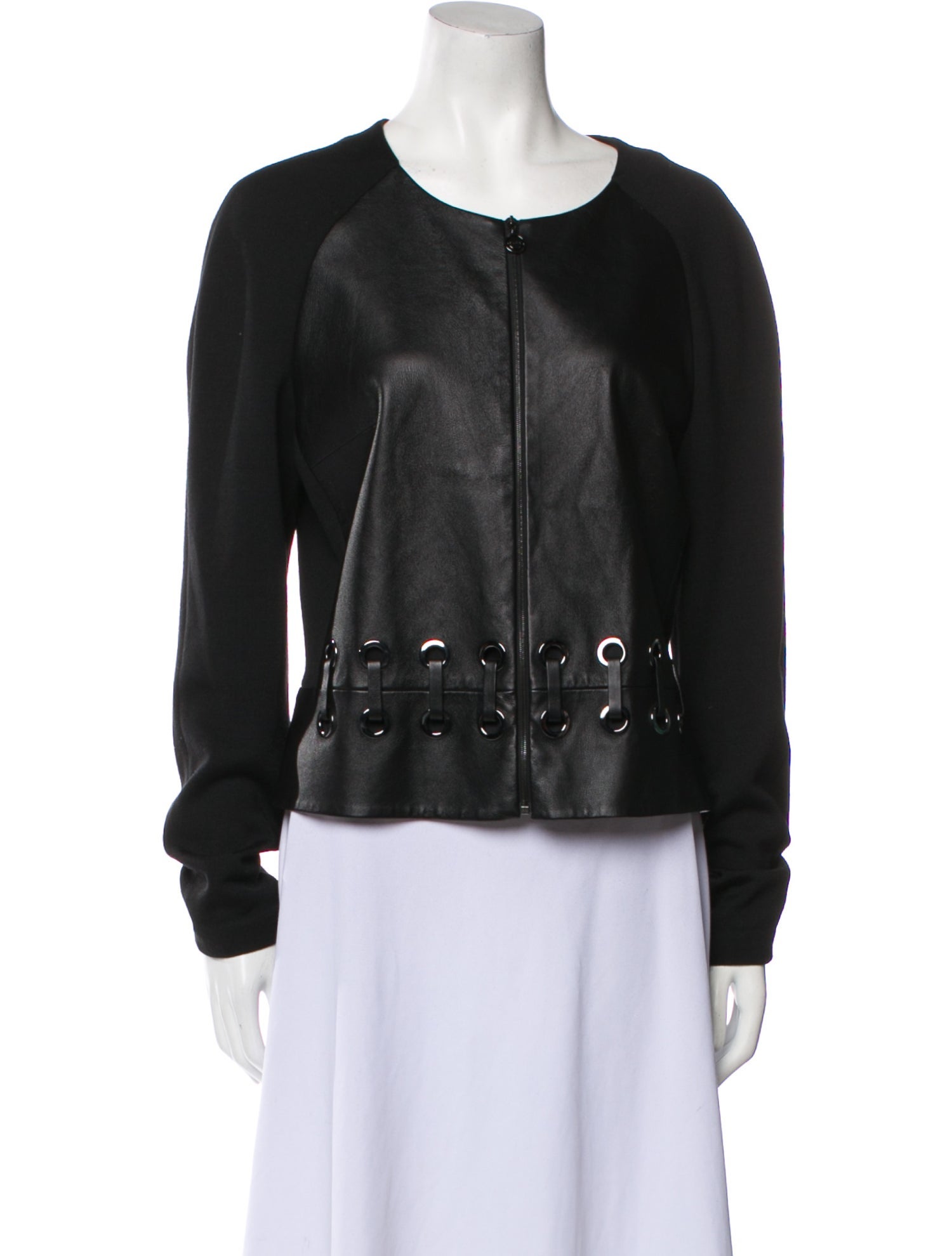 St. John Leather Jacket - Black Jackets, Clothing - STJ257286 | The ...