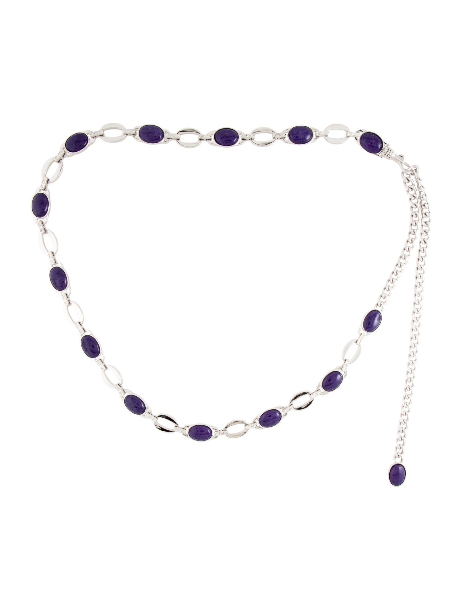 St. John Skinny Metal Chain-Link Belt - Silver Belts, Accessories ...