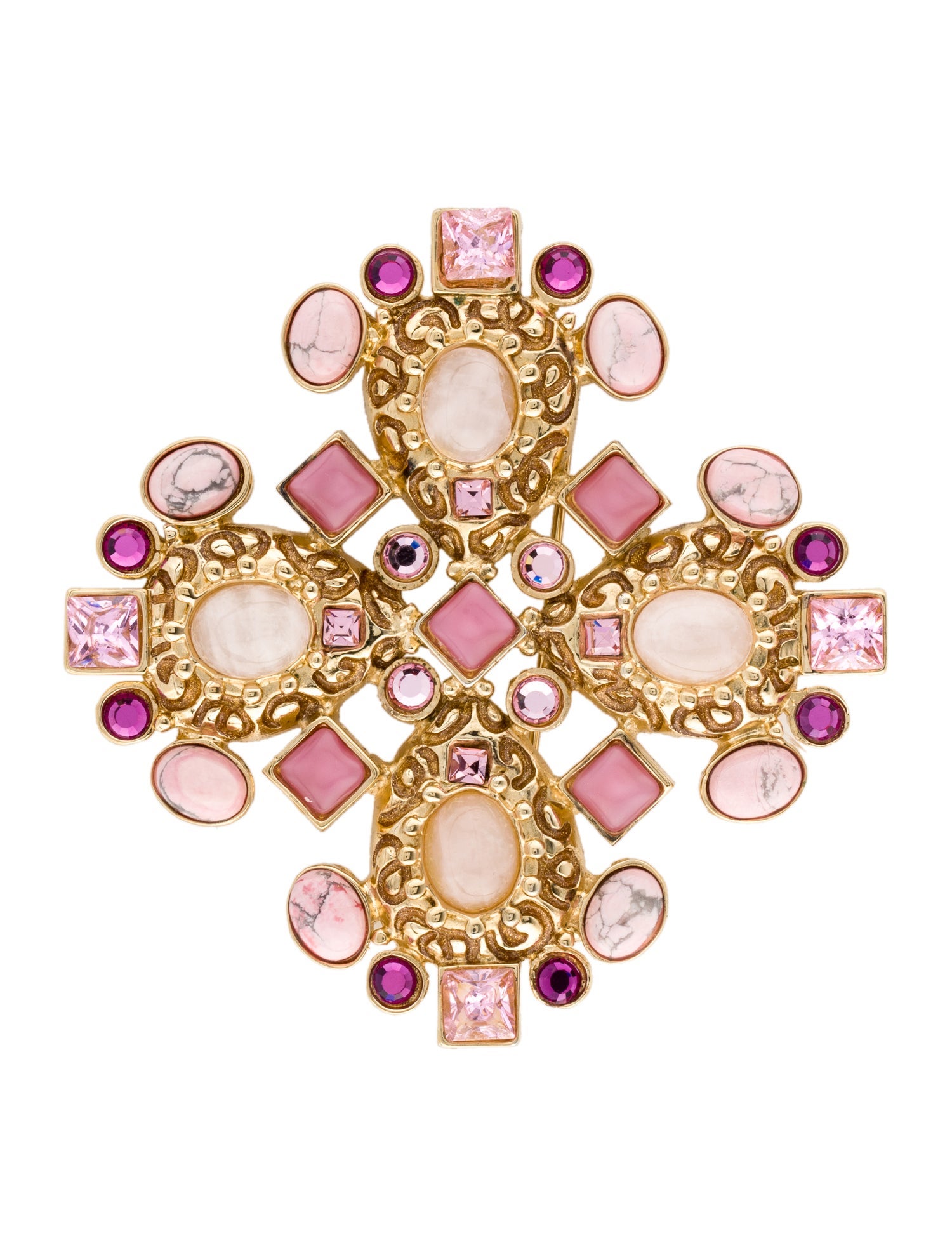 Givenchy Knot Brooch - Gold-Tone Metal Pin, Brooches - GIV40562 | The ...