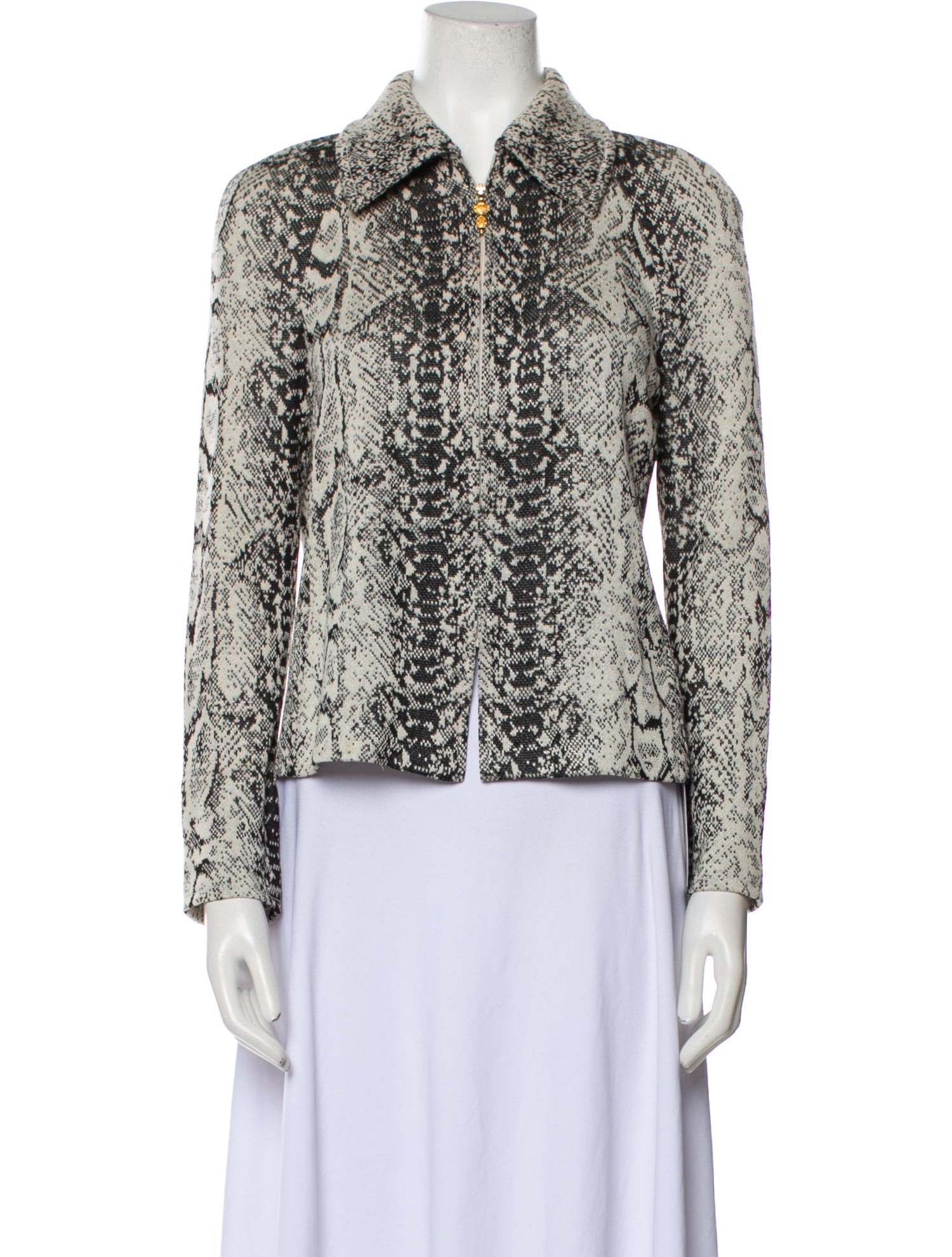 St. John Animal Print Evening Jacket - Neutrals Jackets, Clothing ...