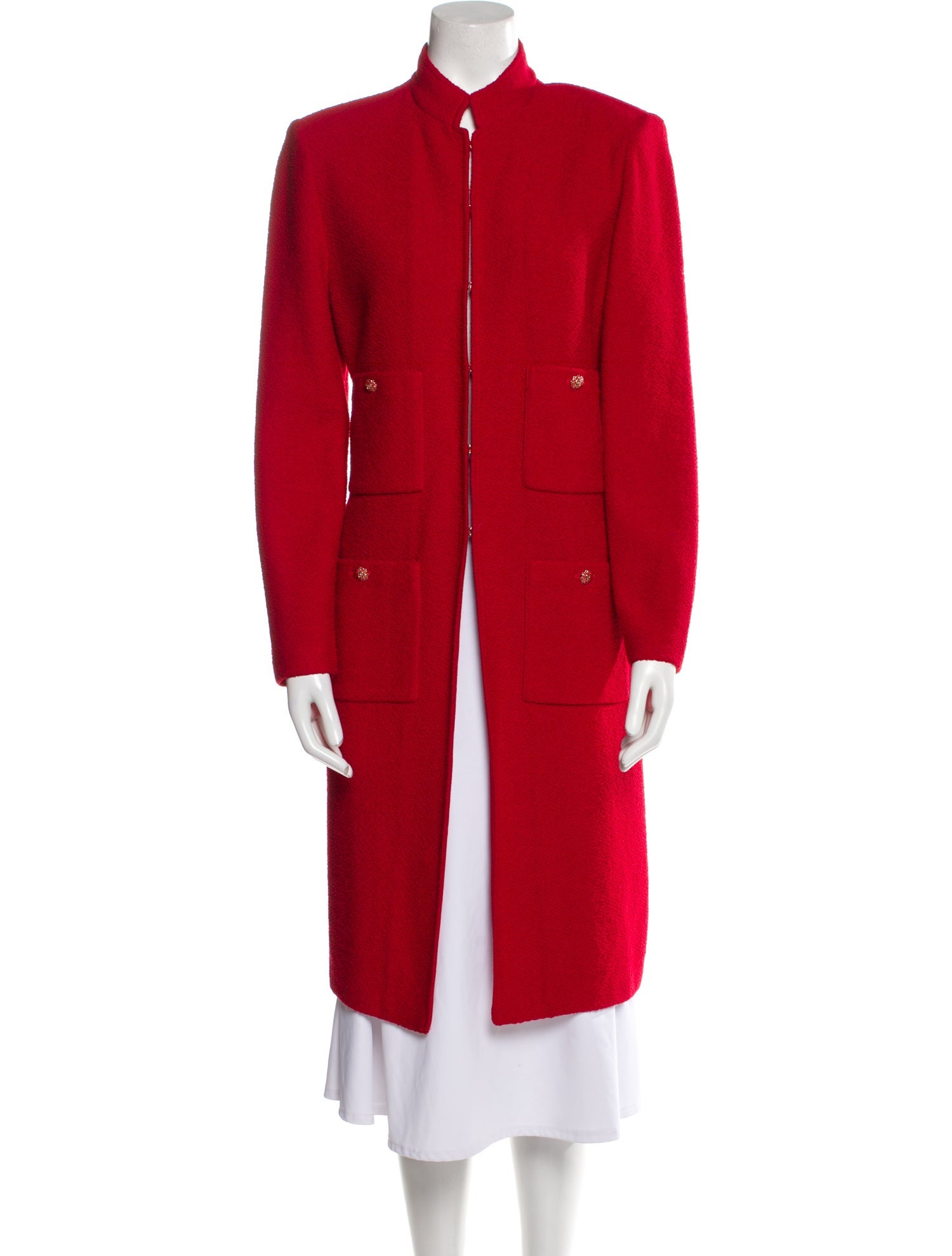 St. John Coat - Red Coats, Clothing - STJ268081 | The RealReal