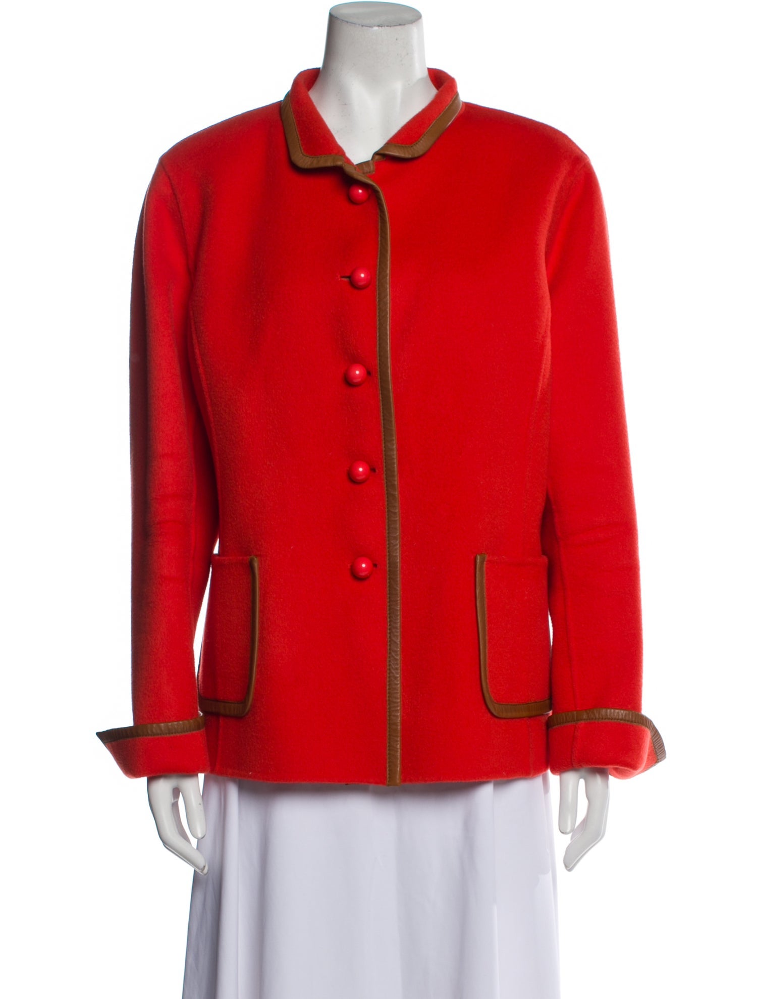 St. John Wool Jacket - Red Jackets, Clothing - STJ270445 | The RealReal