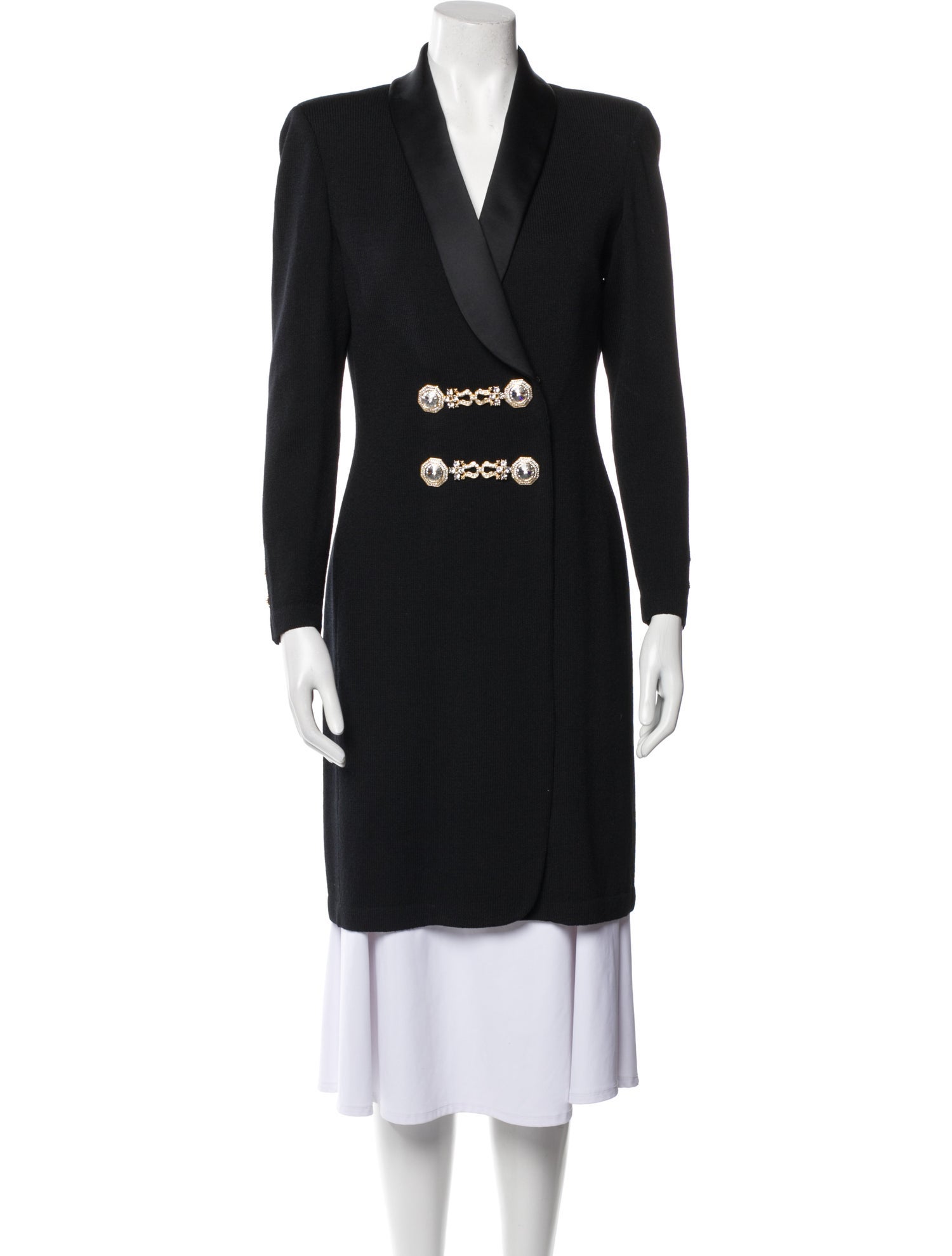 St. John Coat - Black Coats, Clothing - STJ274556 | The RealReal