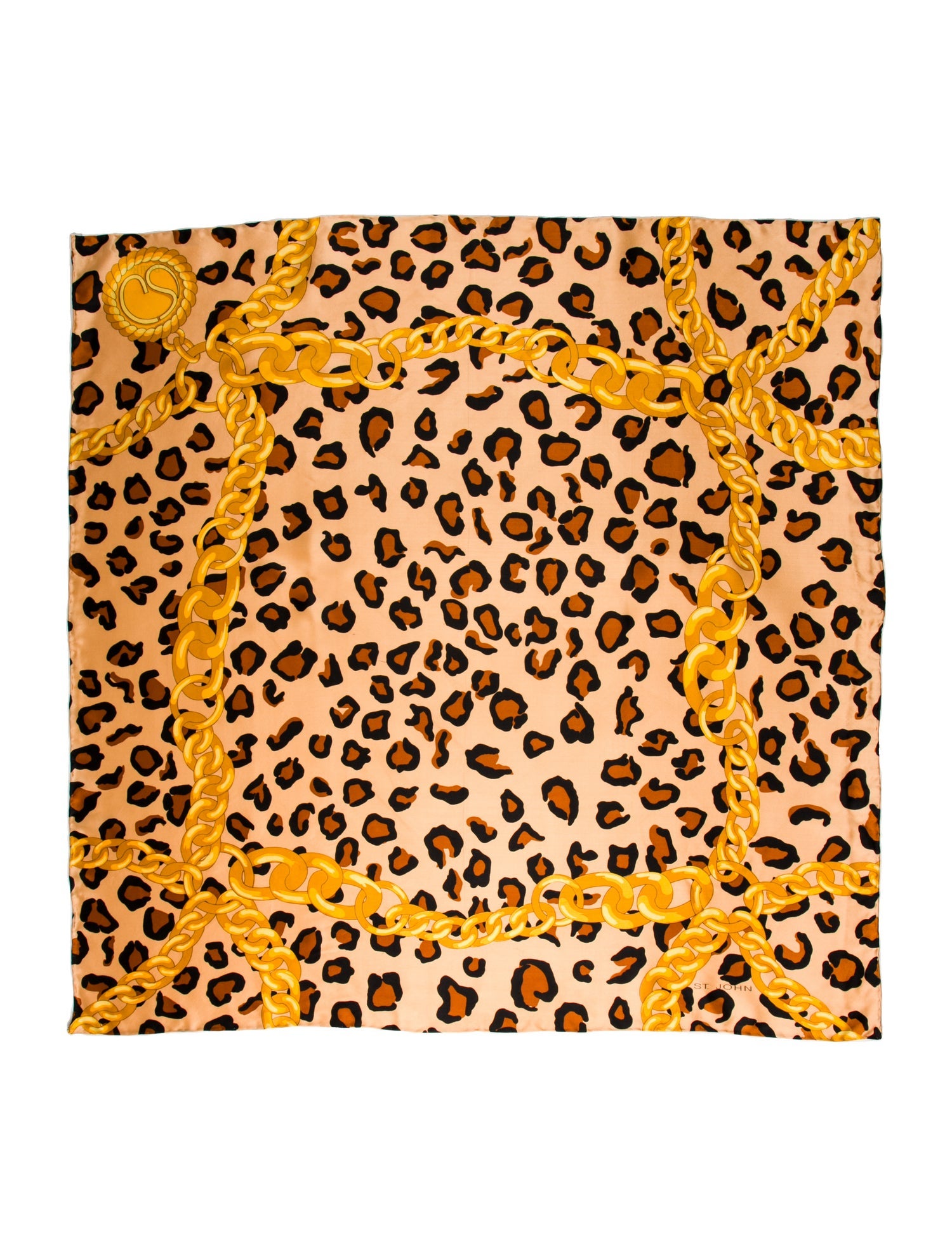 St. John Silk Animal Print Scarf - Neutrals Scarves and Shawls ...
