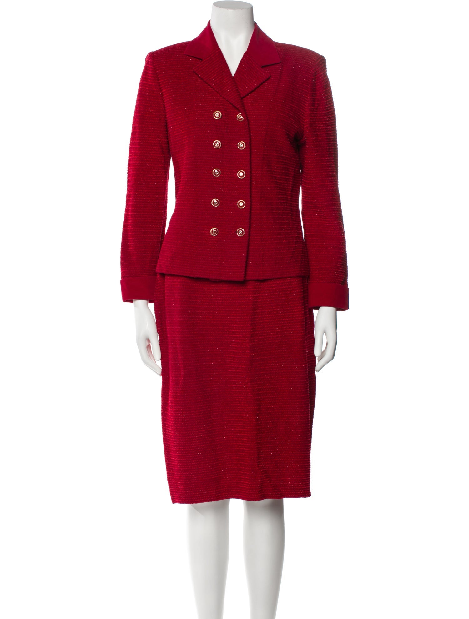 St. John Skirt Suit - Red Suits and Sets, Clothing - STJ276476 | The ...
