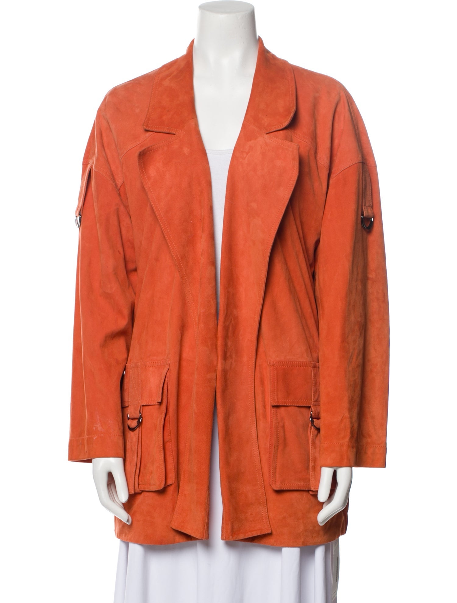 St. John Suede Jacket - Orange Jackets, Clothing - STJ278378 | The RealReal