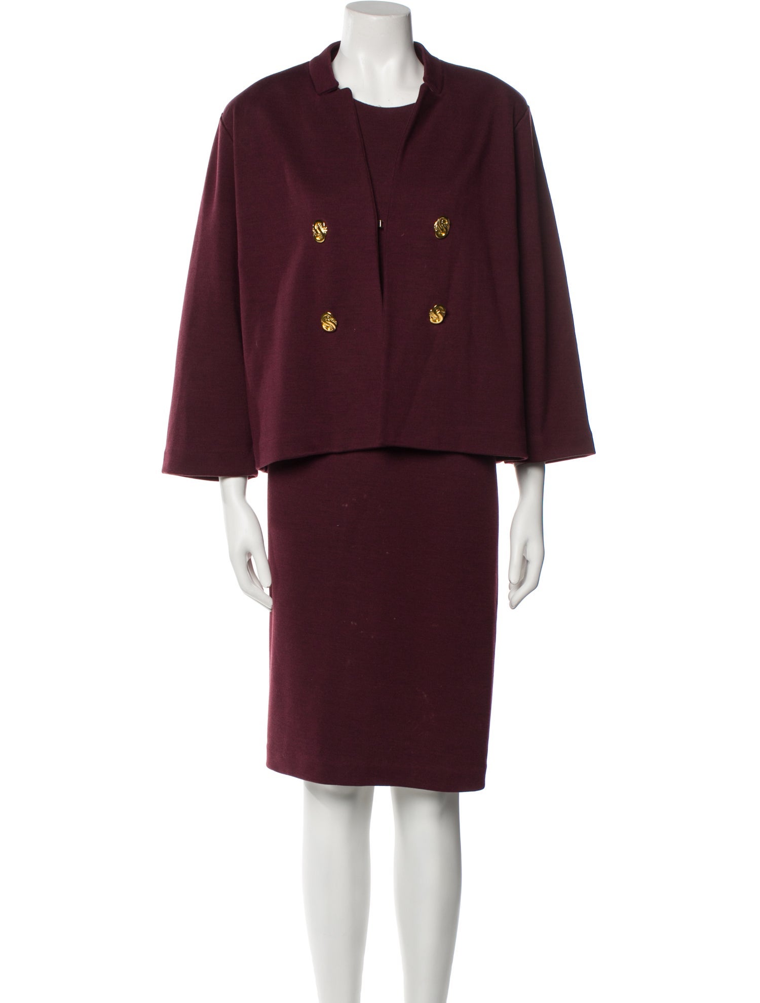 St. John Dress Set - Burgundy Suits and Sets, Clothing - STJ283488 ...