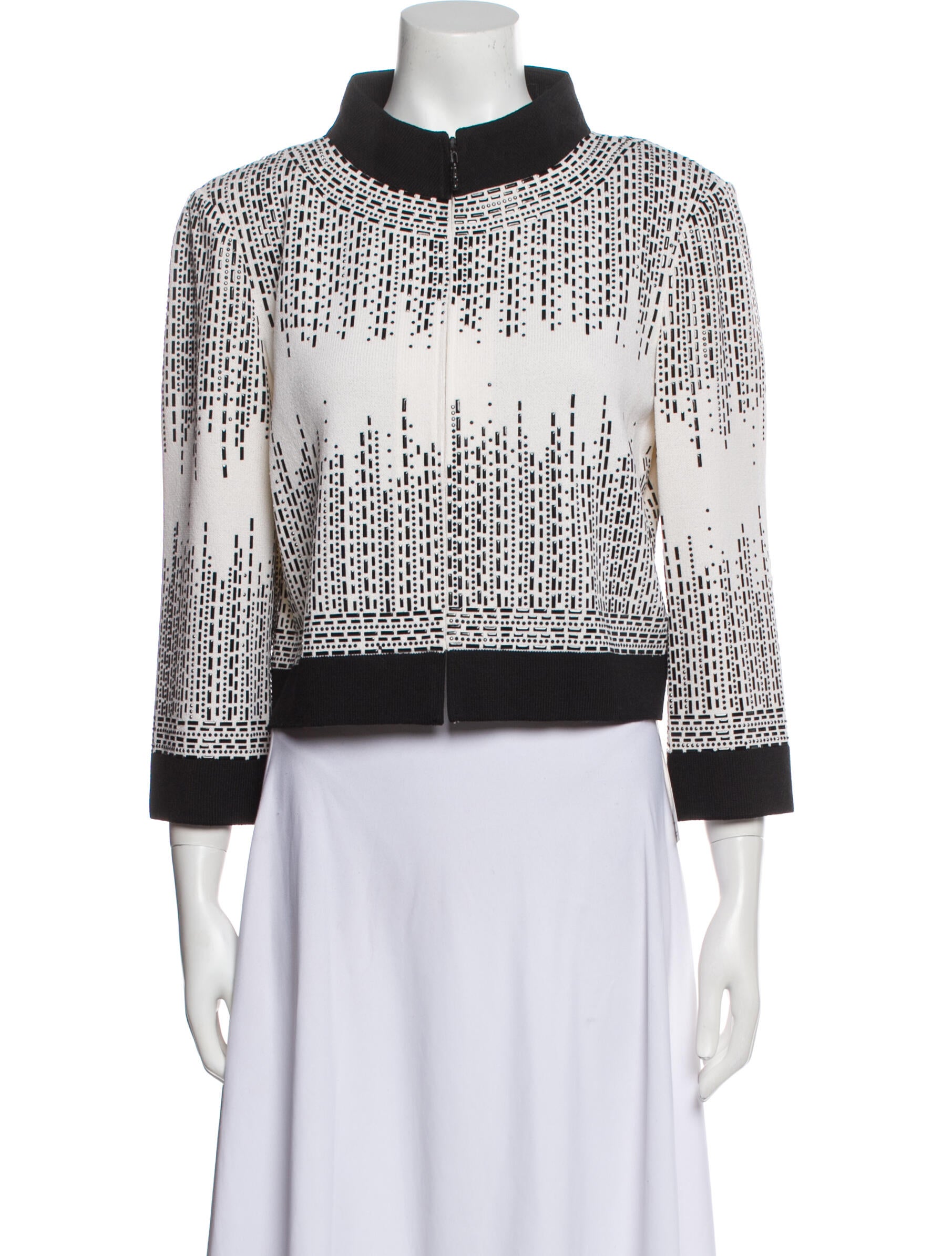 St. John Printed Evening Jacket - Black Jackets, Clothing - STJ283766 ...