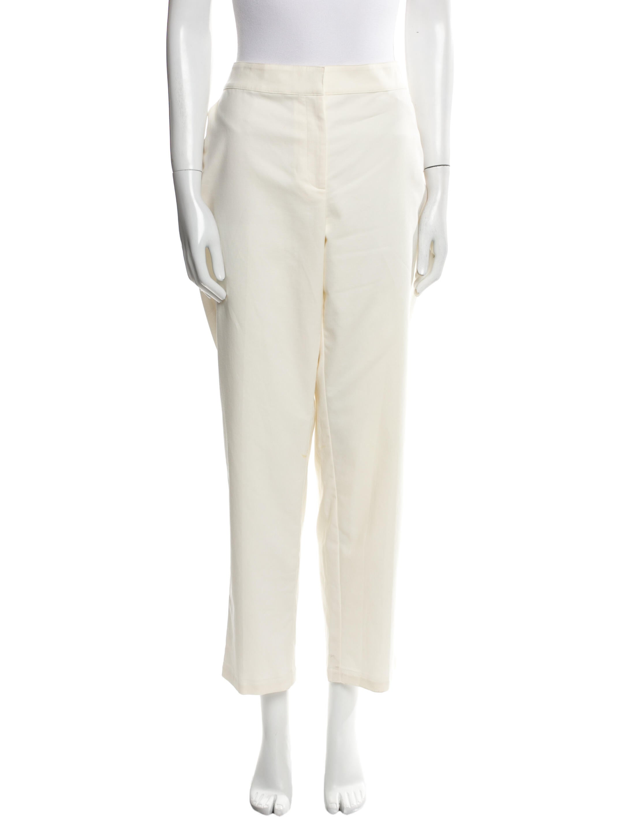 St. John Straight Leg Pants - Neutrals, 11.25" Rise Pants, Clothing ...