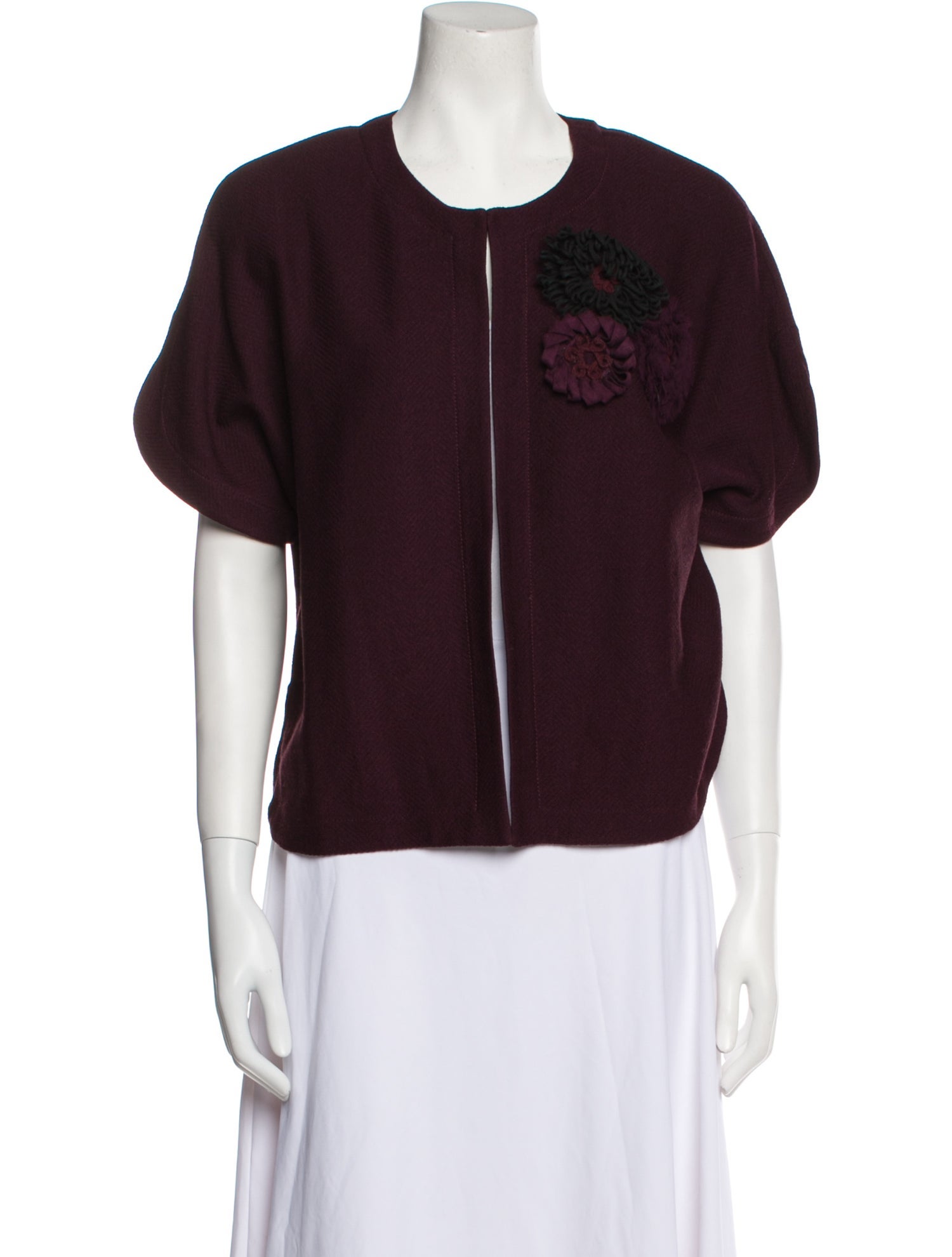 St. John Graphic Print Scoop Neck Sweater - Purple Knitwear, Clothing ...