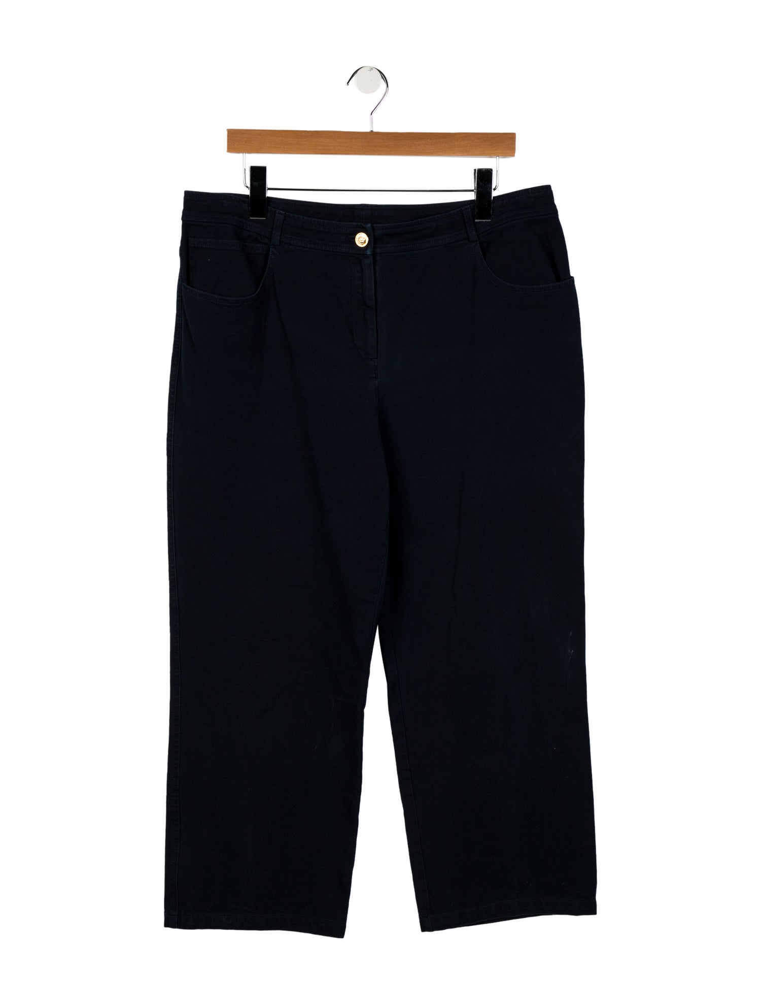 St. John High-Rise Wide Leg Jeans - Blue, 12" Rise Jeans, Clothing ...