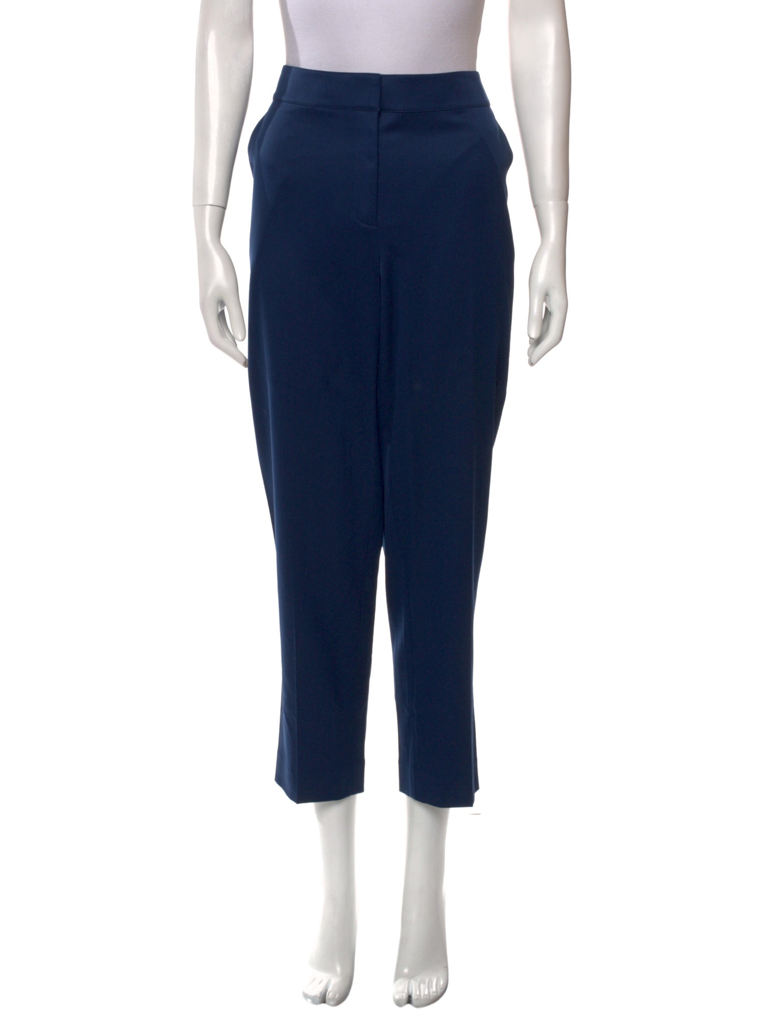 St. John Straight Leg Pants - Blue, 11" Rise Pants, Clothing ...