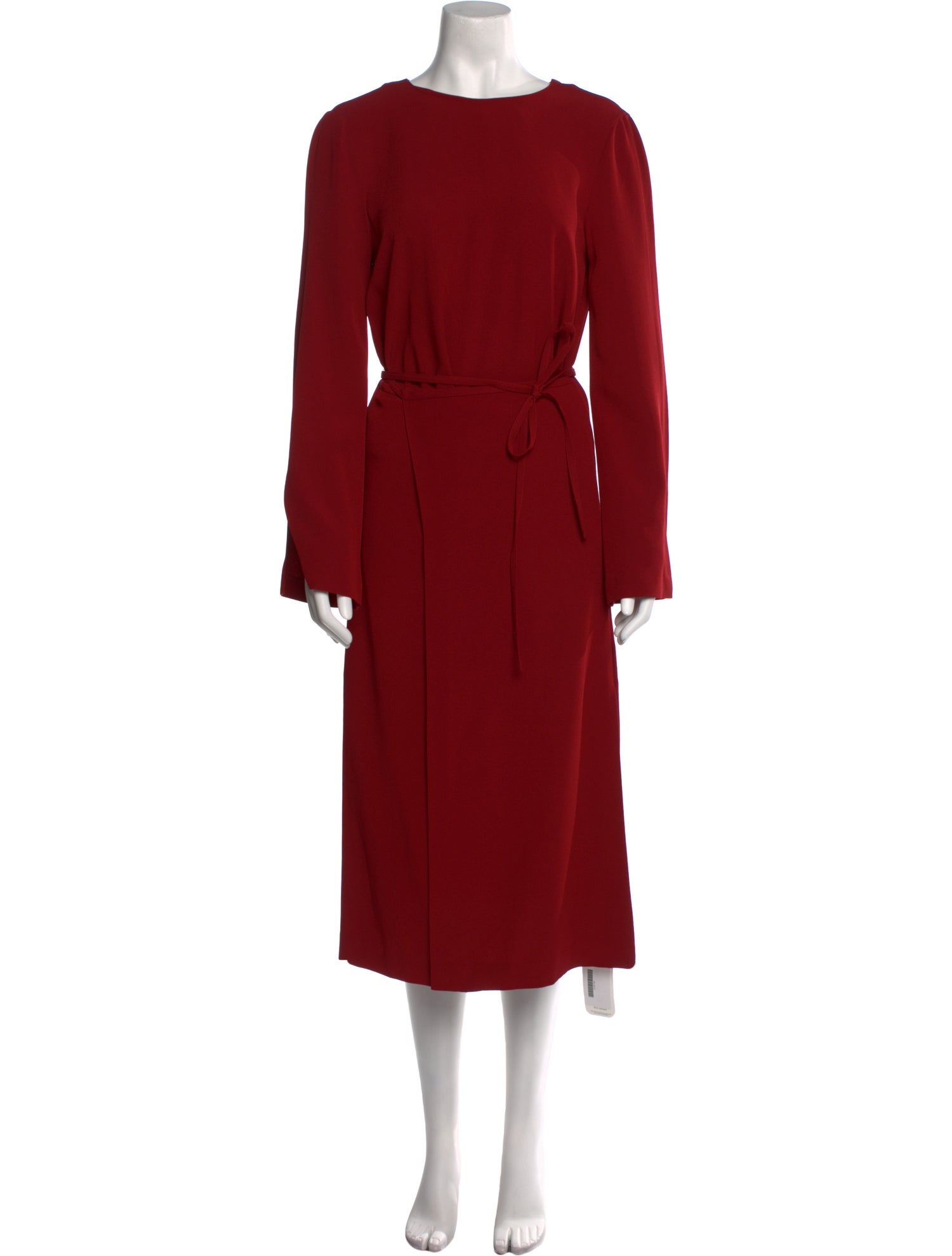 St. John Crew Neck Long Dress w/ Tags - Red Dresses, Clothing ...