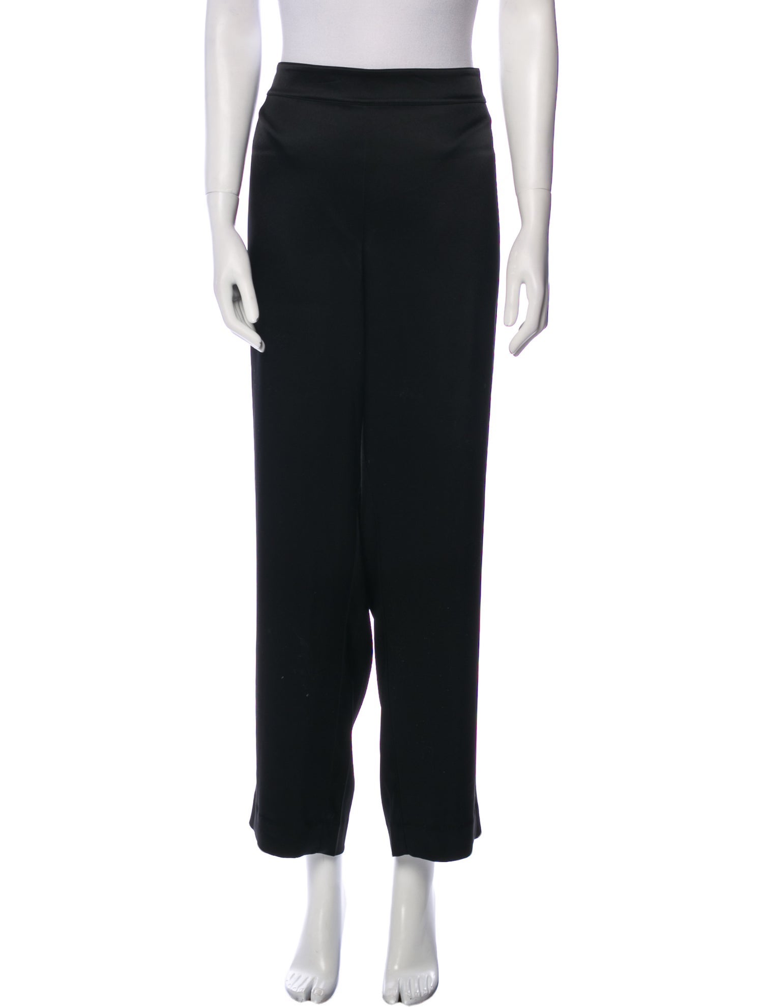 St. John Wide Leg Pants - Black, 12" Rise Pants, Clothing - STJ292052 ...