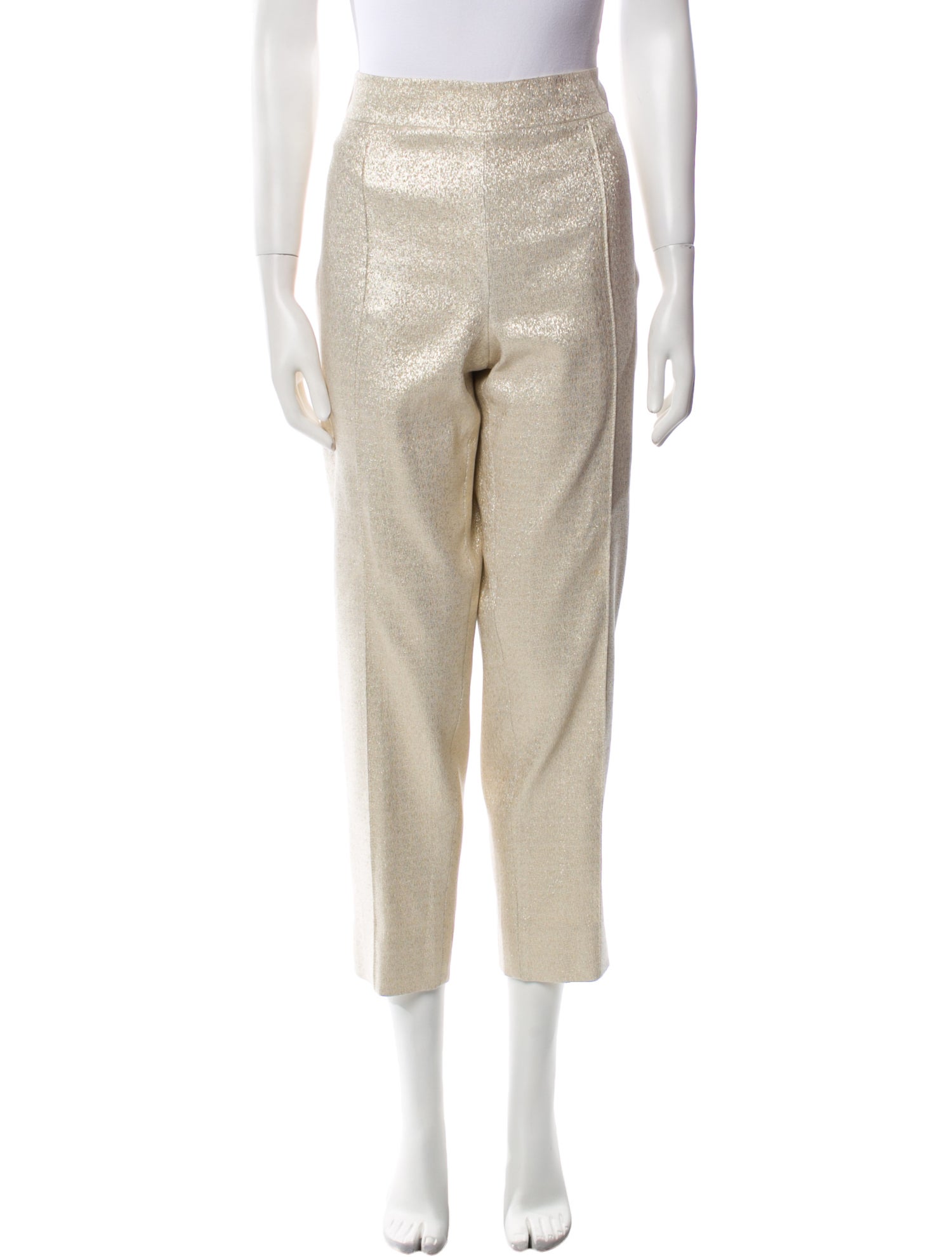 St. John Straight Leg Pants - Neutrals, 11" Rise Pants, Clothing ...