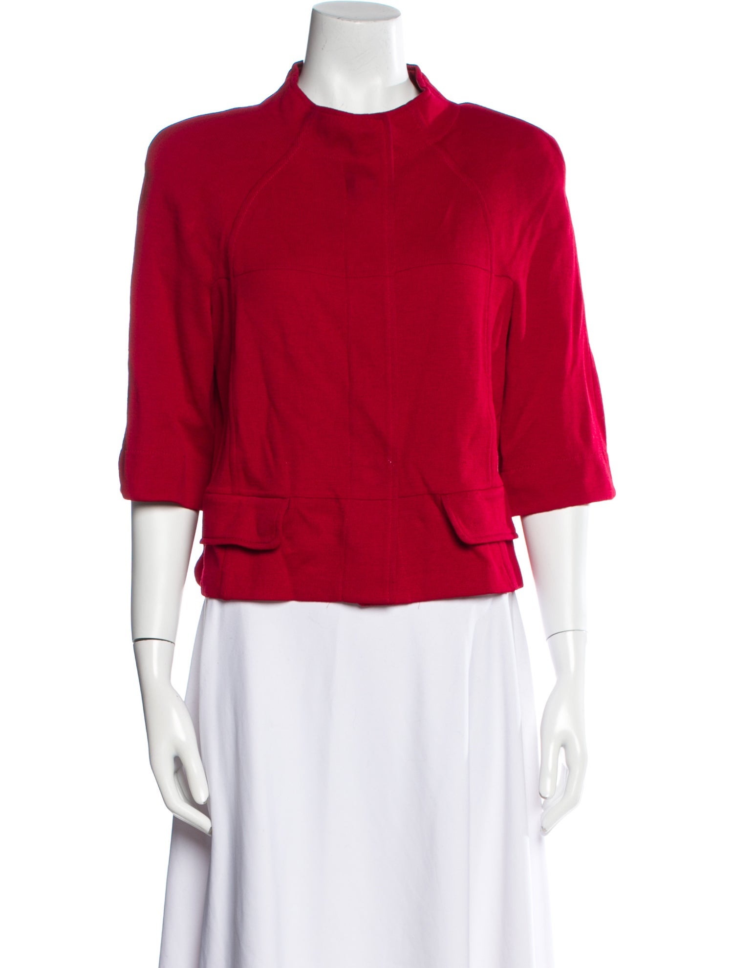 St. John Wool Evening Jacket - Red Jackets, Clothing - STJ296398 | The ...