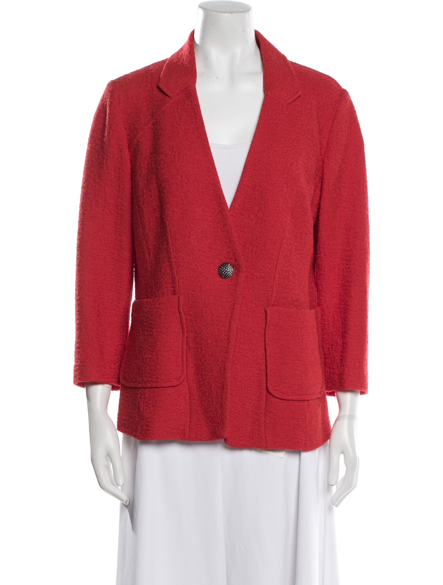 St. John Wool Blazer - Red Jackets, Clothing - STJ298269 | The RealReal
