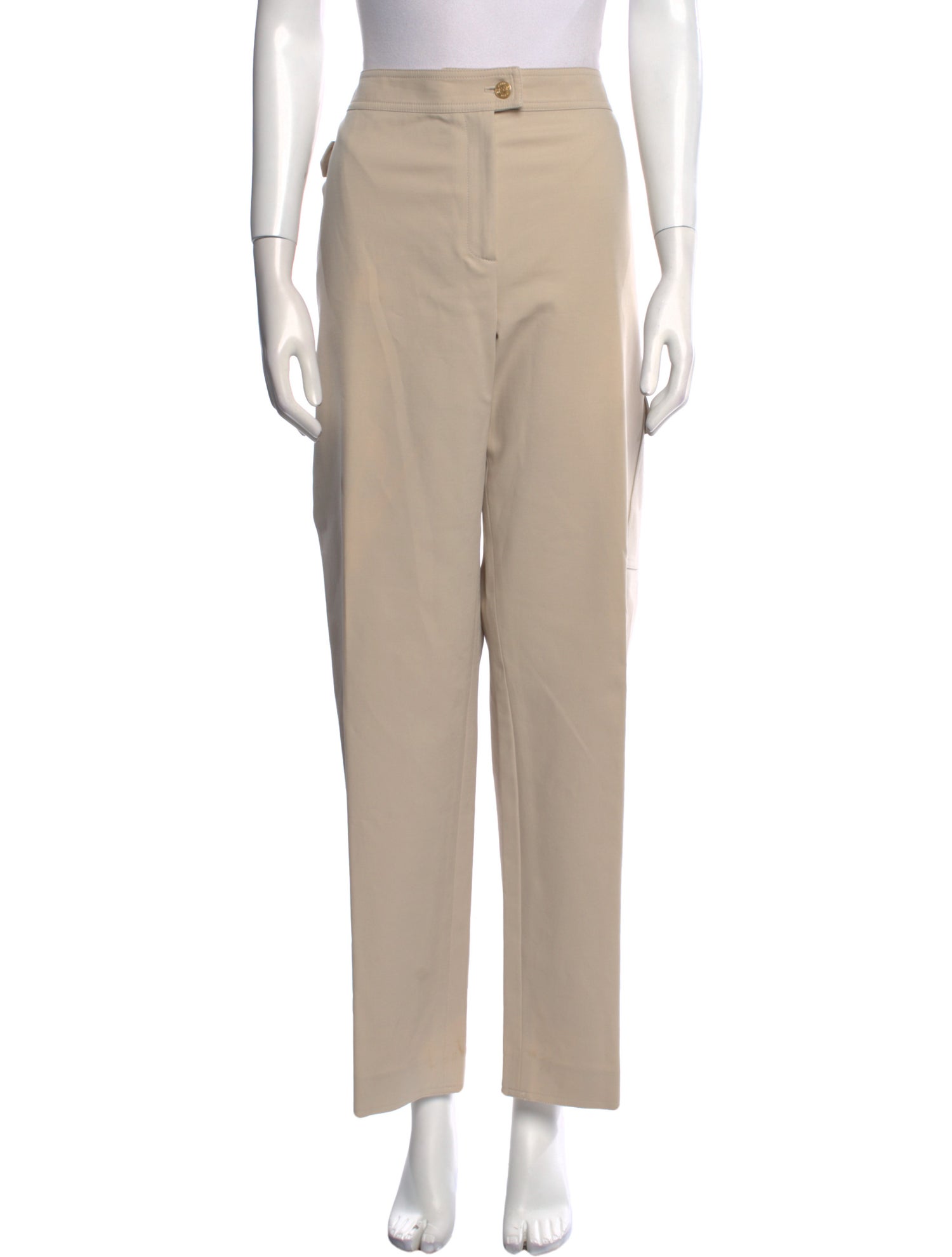 St. John Straight Leg Pants - Neutrals, 11.5" Rise Pants, Clothing ...