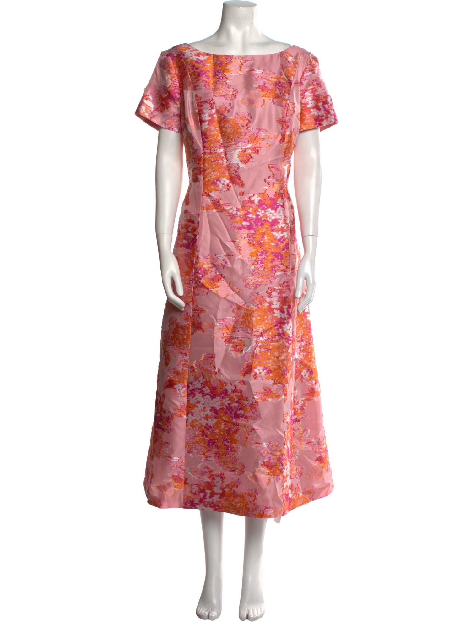 St. John Floral Print Long Dress w/ Tags - Pink Dresses, Clothing ...