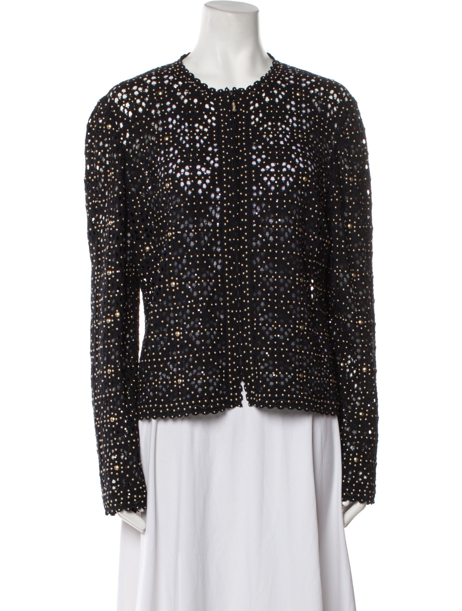 St. John Evening Printed Evening Jacket - Black Jackets, Clothing ...