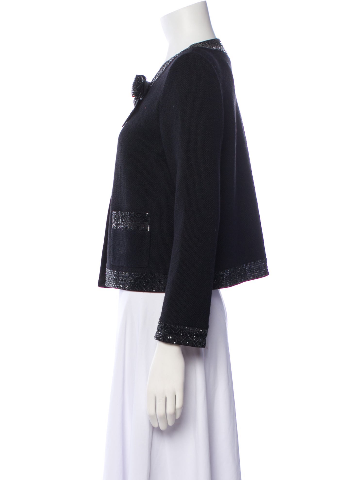 St. John Collection Tweed Evening Jacket - Black Jackets, Clothing ...