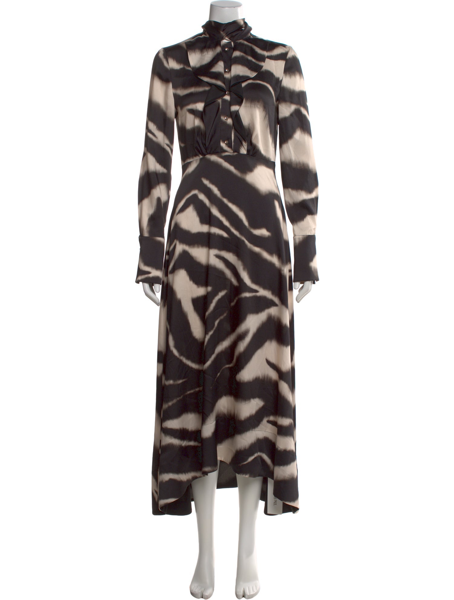 St. John Animal Print Long Dress - Black Dresses, Clothing - STJ346981 ...