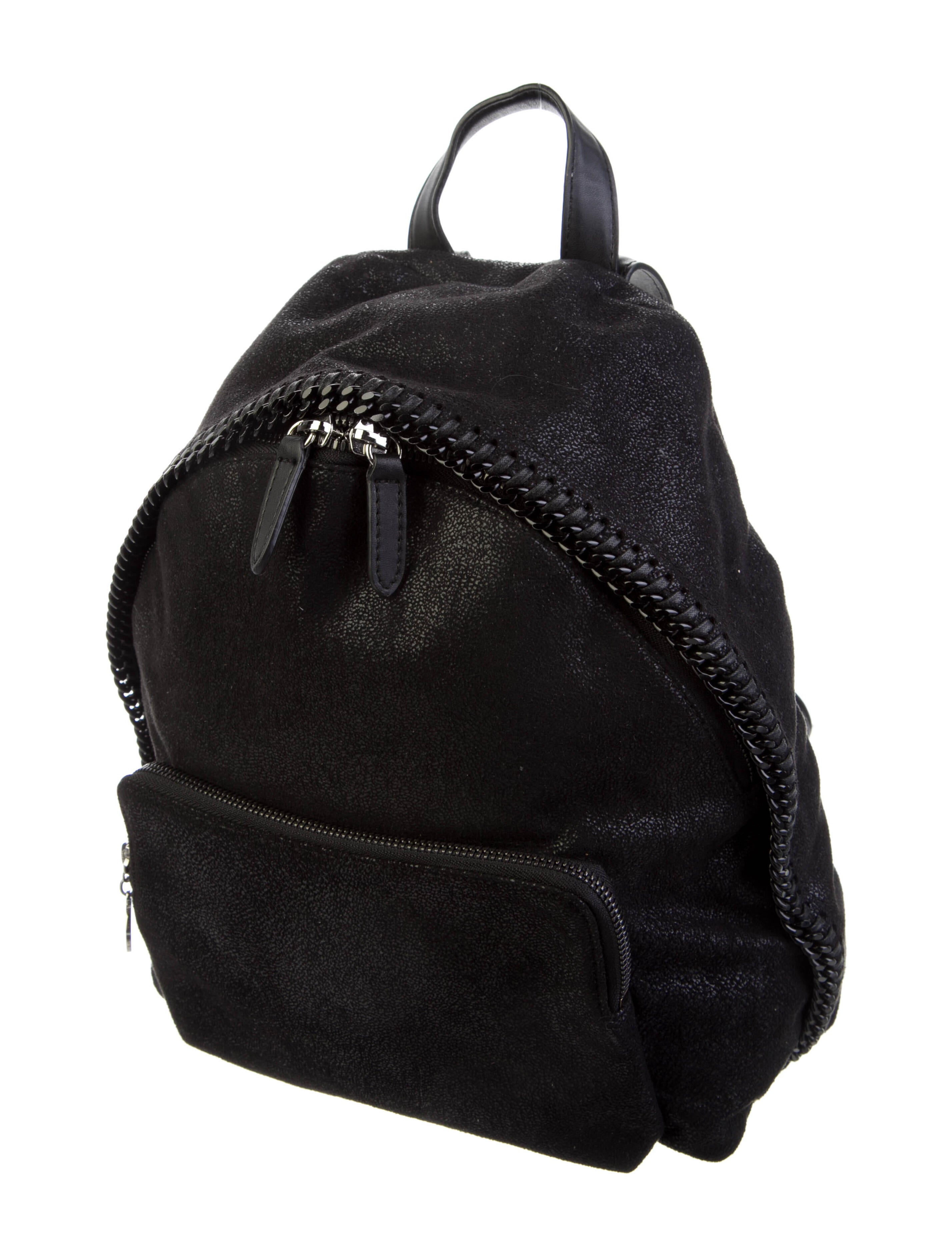 Stella McCartney Metallic Chain-Link Backpack - Black Backpacks ...