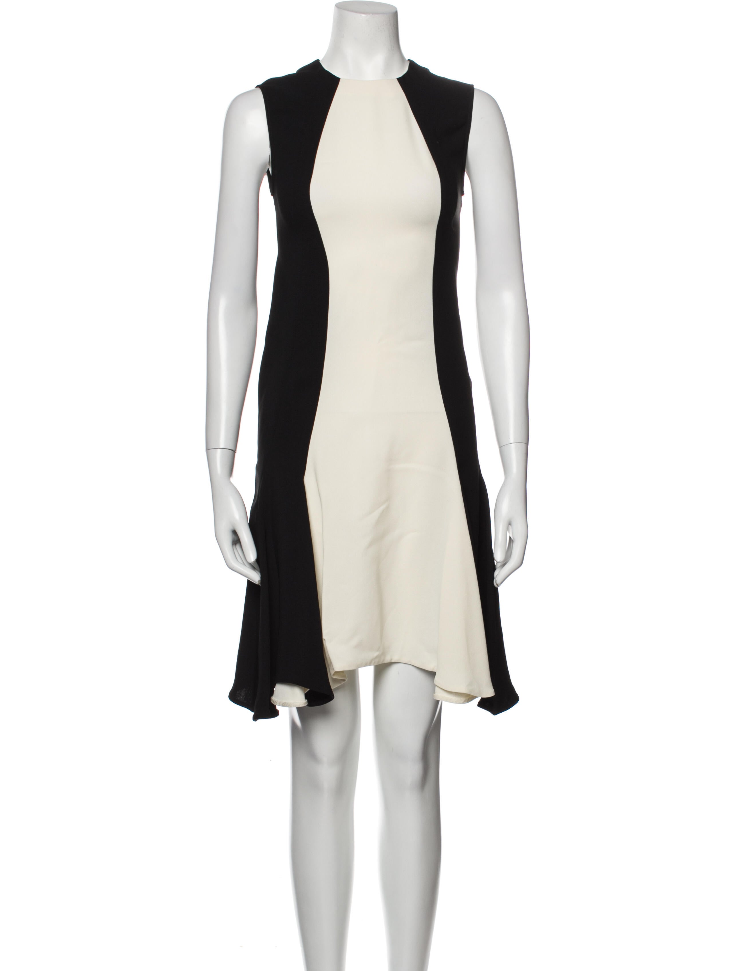 Stella McCartney Colorblock Pattern Knee-Length Dress - Black Dresses ...