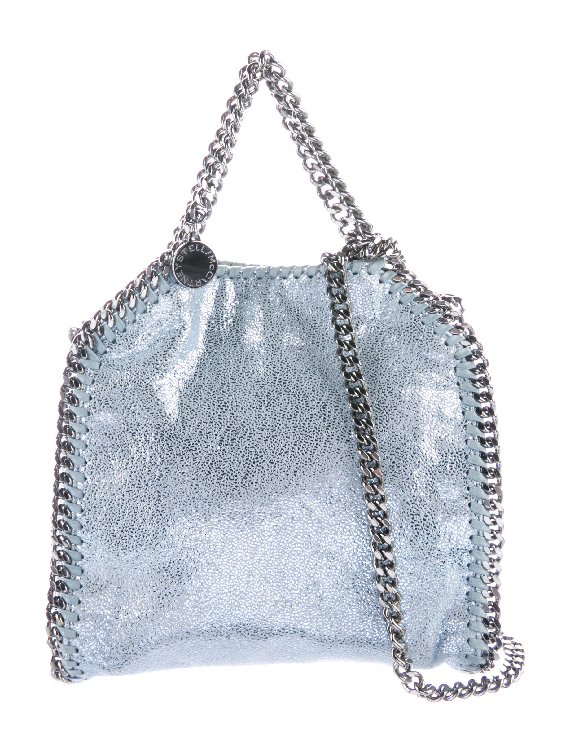 Stella McCartney Vegetarian Suede Mini Bag - Blue Mini Bags, Handbags ...