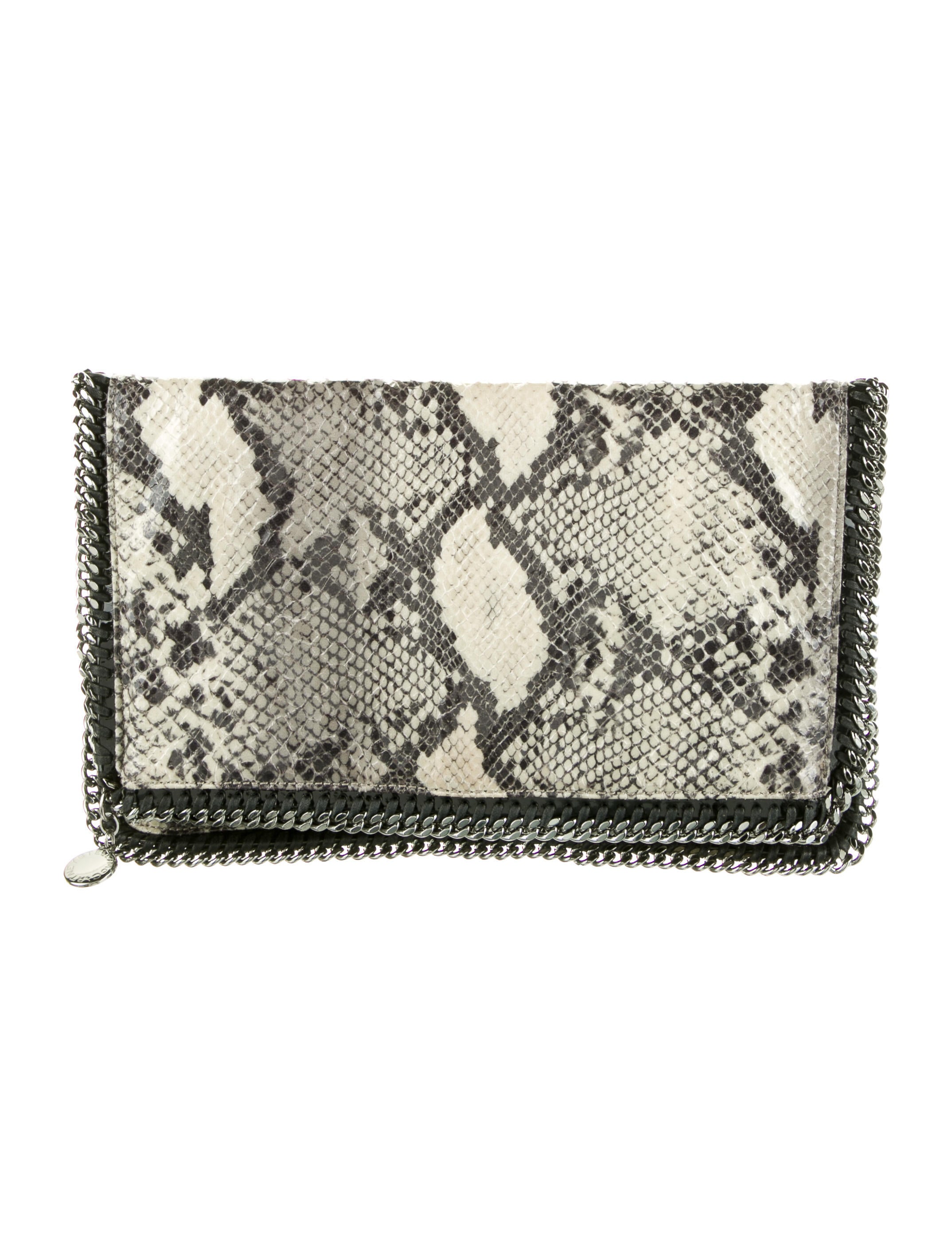 Stella McCartney Falabella Eco Python Foldover Clutch w/ Tags ...