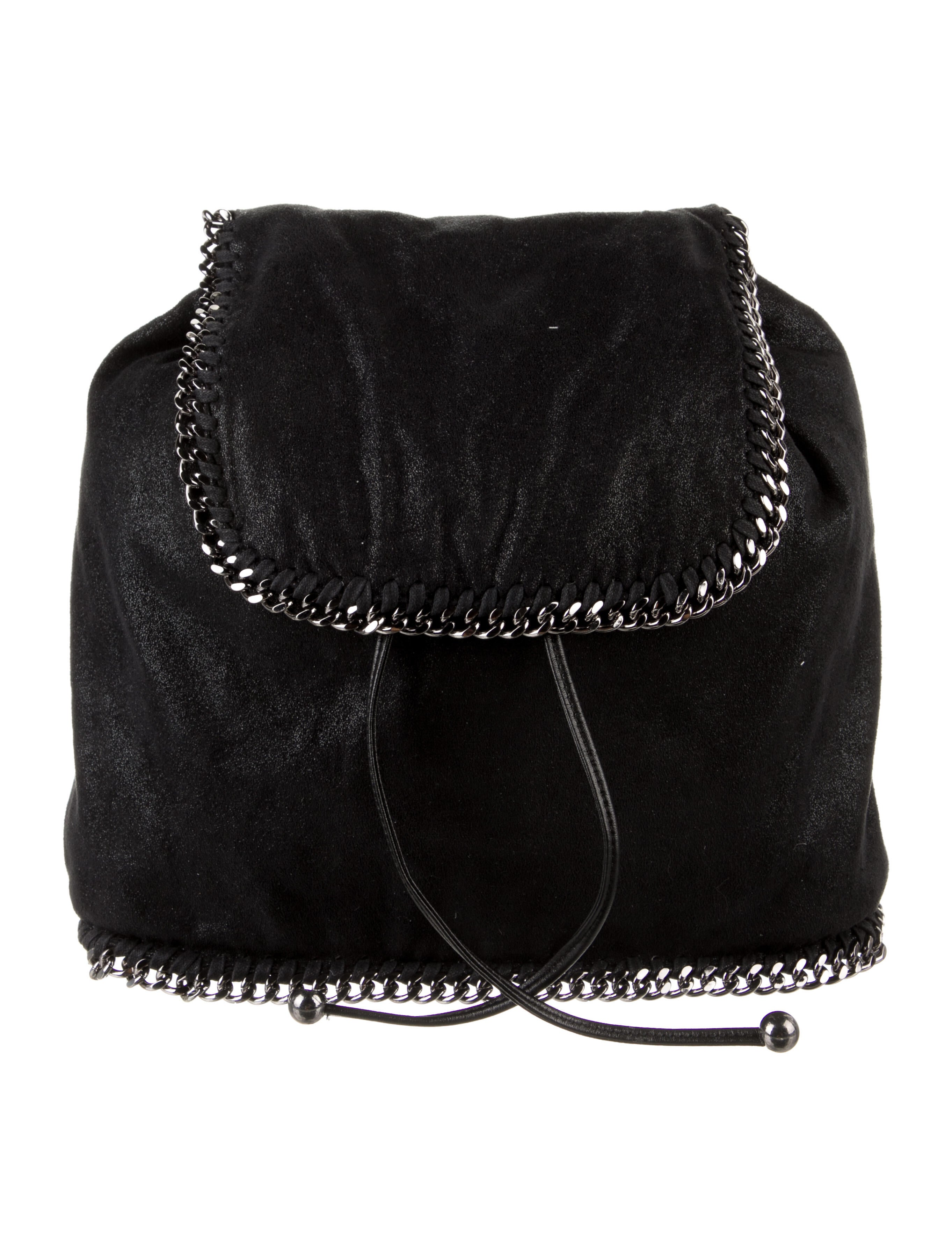 Stella McCartney Vegetarian Leather Backpack - Black Backpacks ...