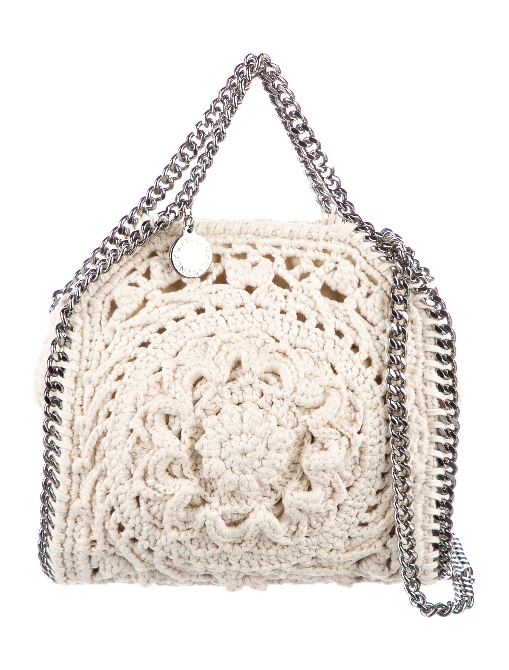 Stella McCartney Crochet Falabella Bag - Neutrals Shoulder Bags ...