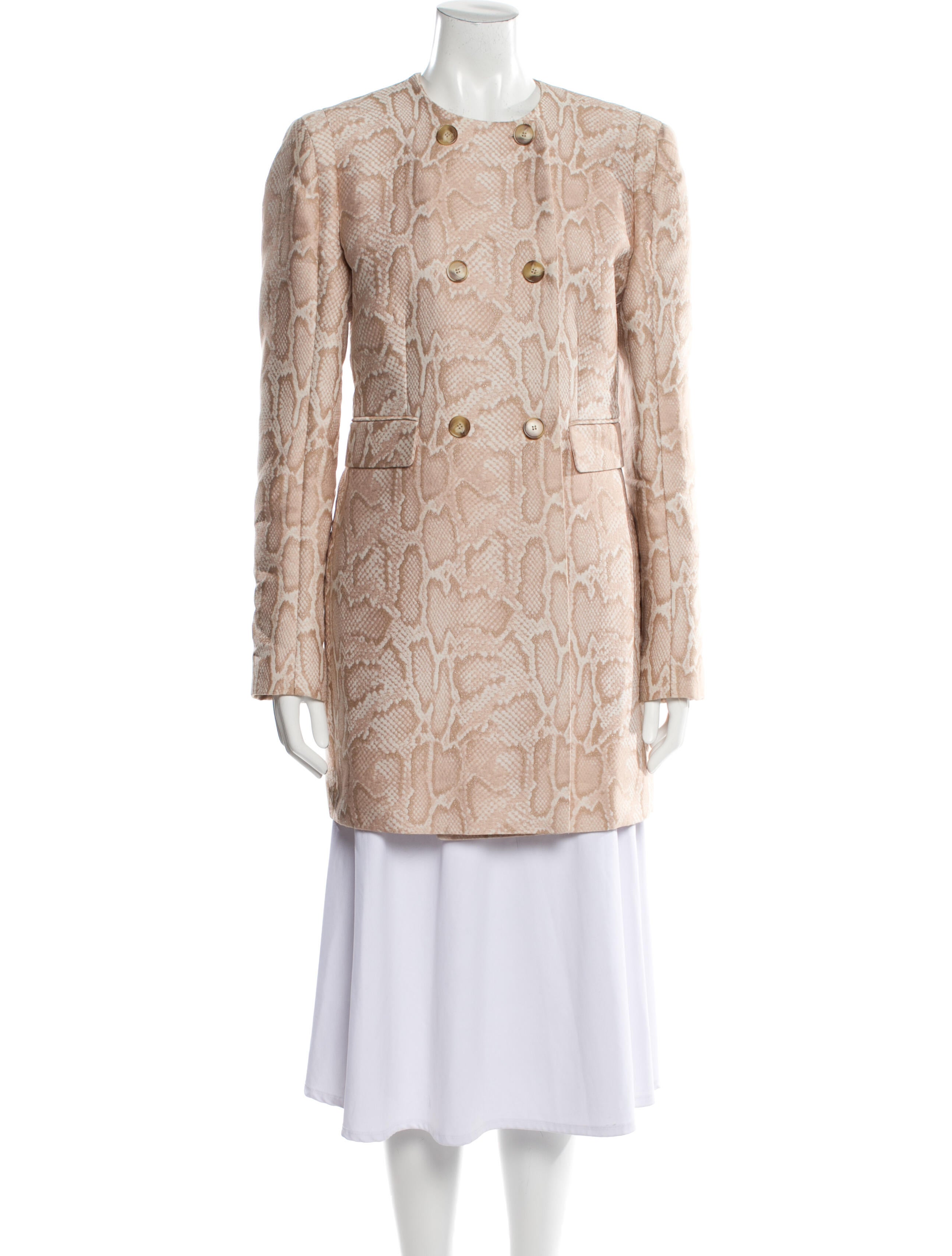 Stella McCartney Tweed Pattern Evening Jacket - Pink Jackets, Clothing ...