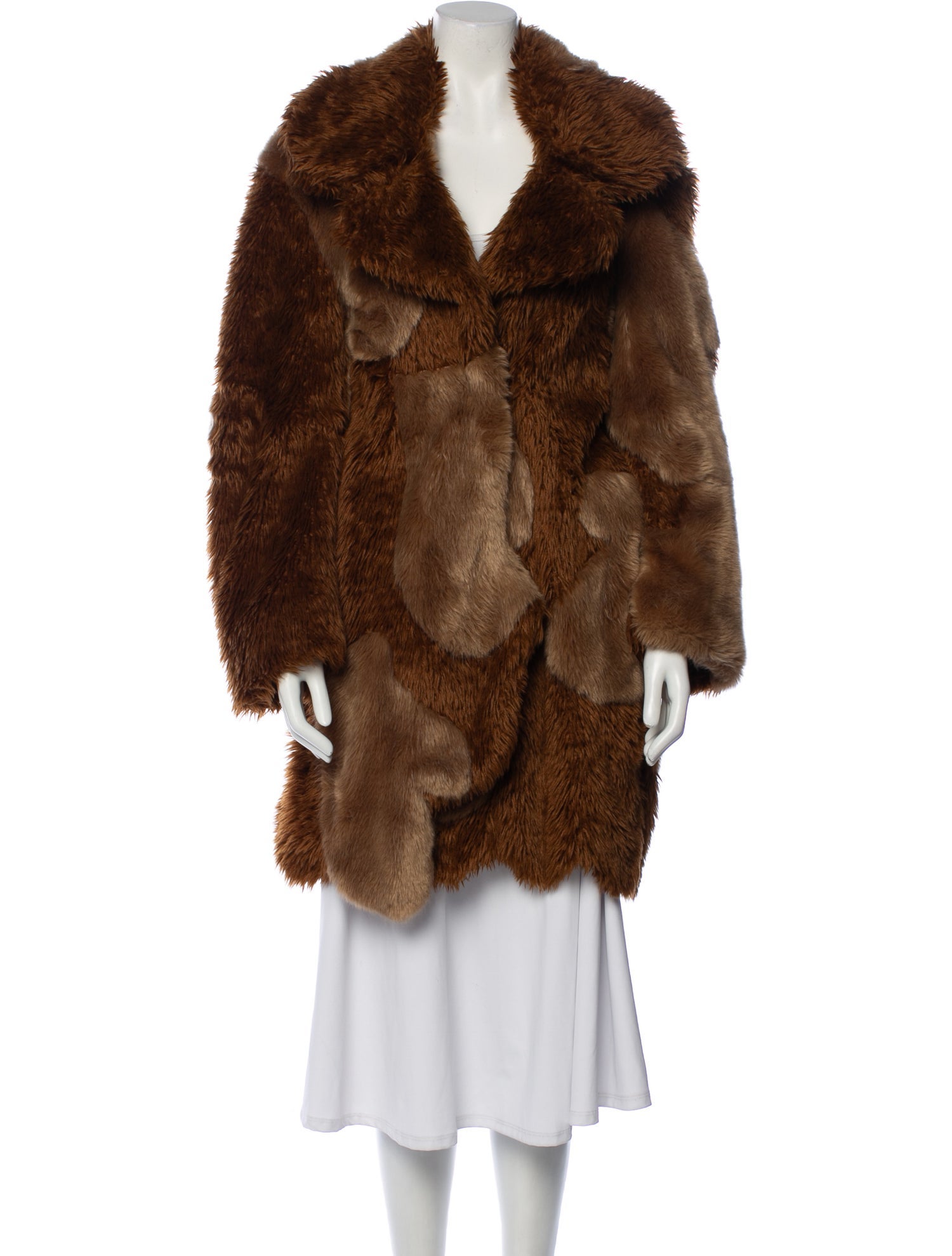 Sies Marjan Virgin Wool Faux Fur Coat - Brown Coats, Clothing ...