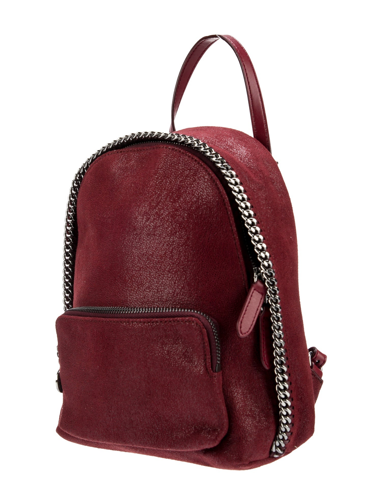 Stella McCartney Vegan Suede Backpack - Black Backpacks, Handbags ...