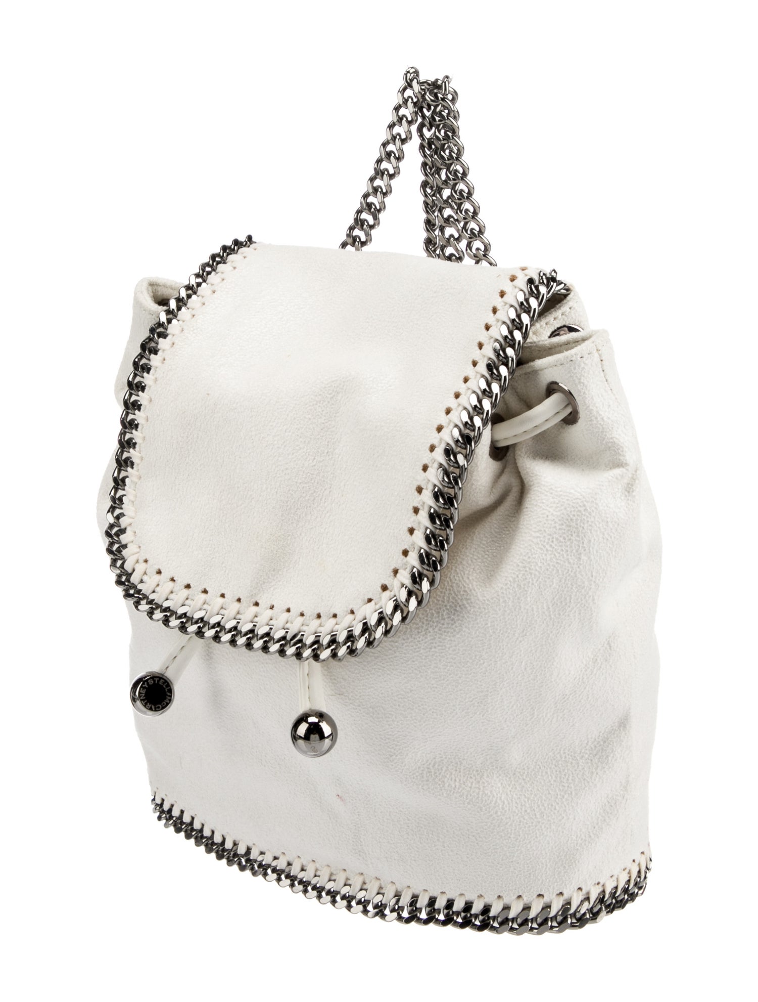 Stella McCartney Vegetarian Suede Backpack - Neutrals Backpacks ...