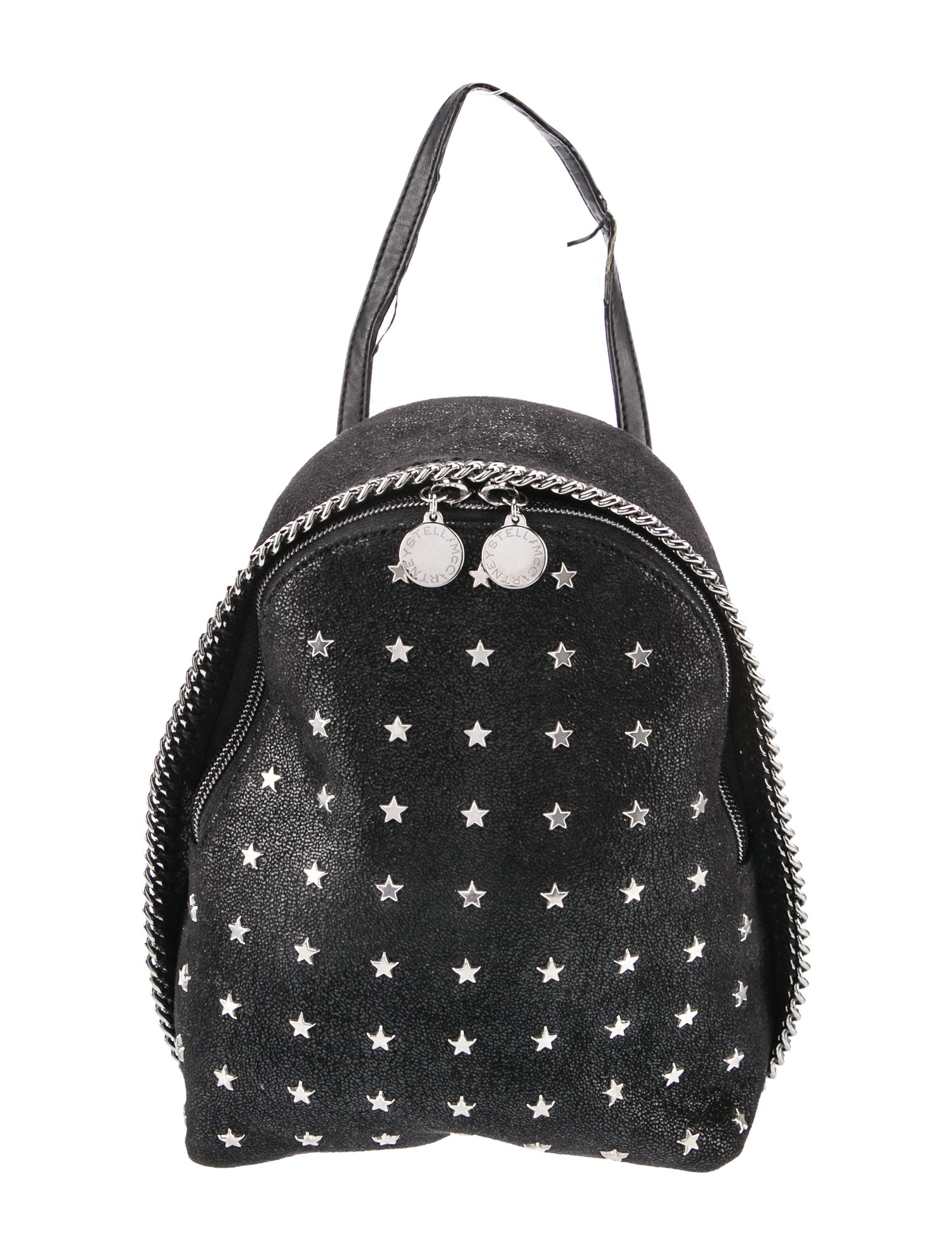 Stella McCartney Vegetarian Suede Backpack - Black Backpacks, Handbags ...