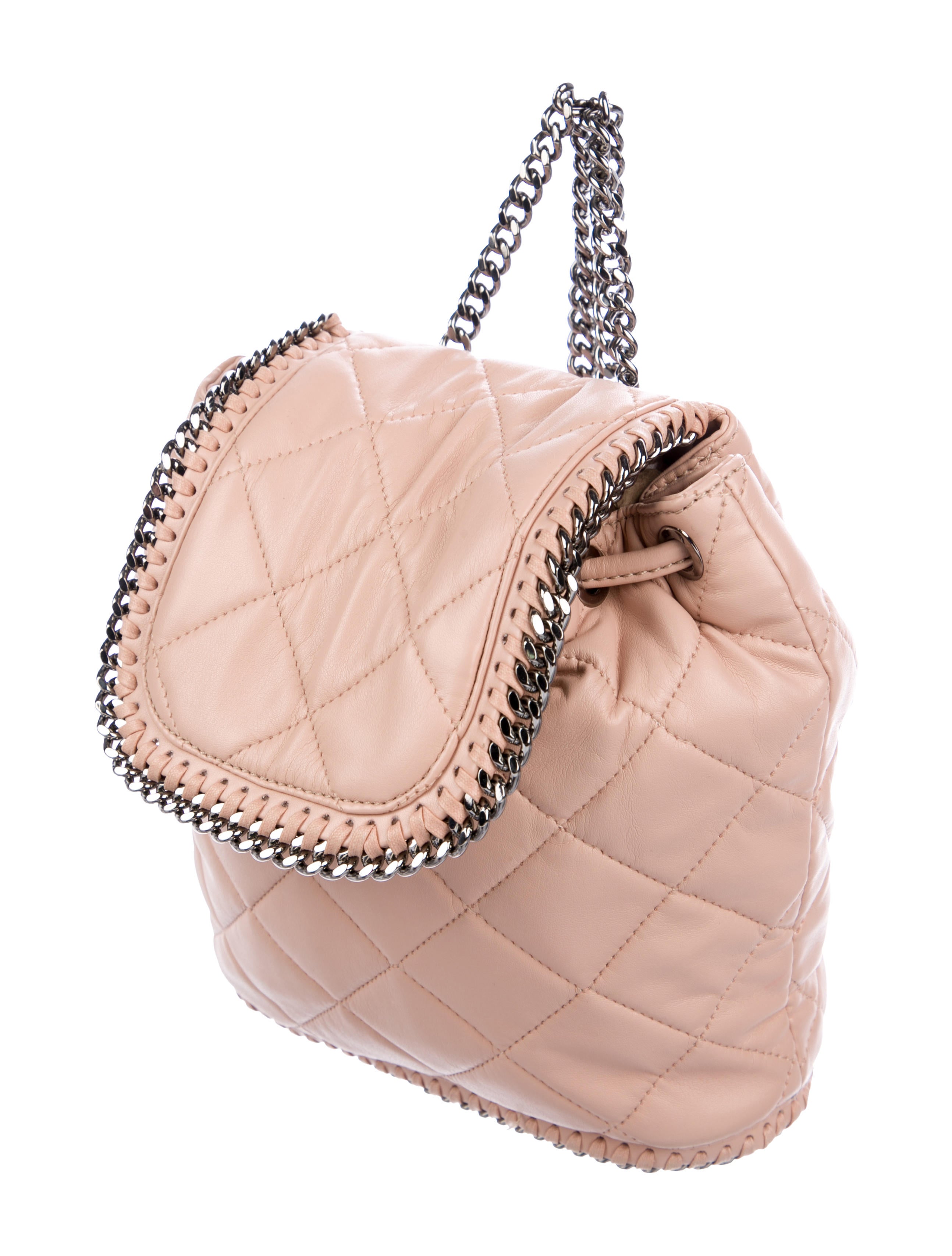 Stella McCartney Mini Quilted Falabella Backpack - Pink Backpacks ...