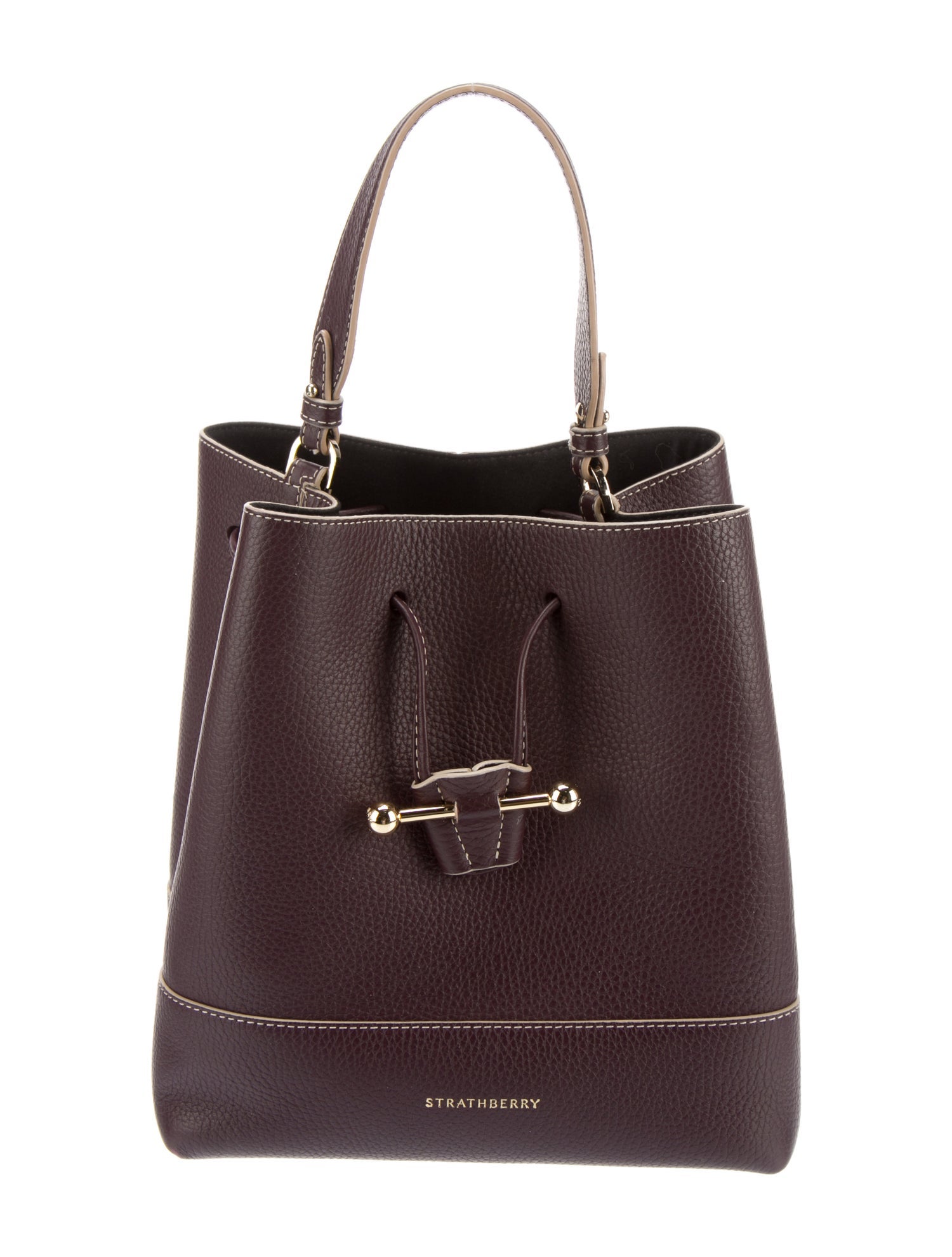 Strathberry Leather Shoulder Bag - Brown Shoulder Bags, Handbags ...