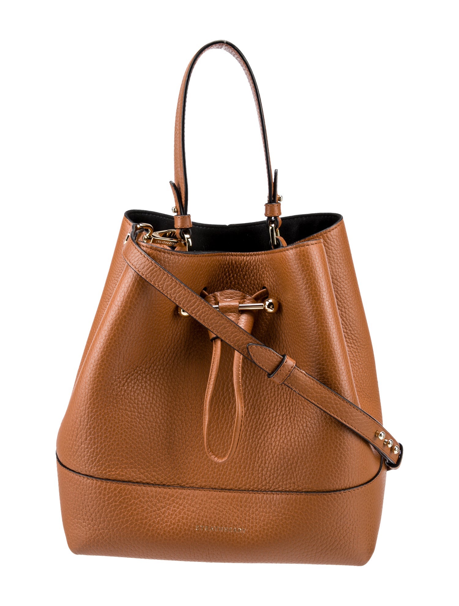 Strathberry Leather Bucket Bag - Brown Bucket Bags, Handbags ...