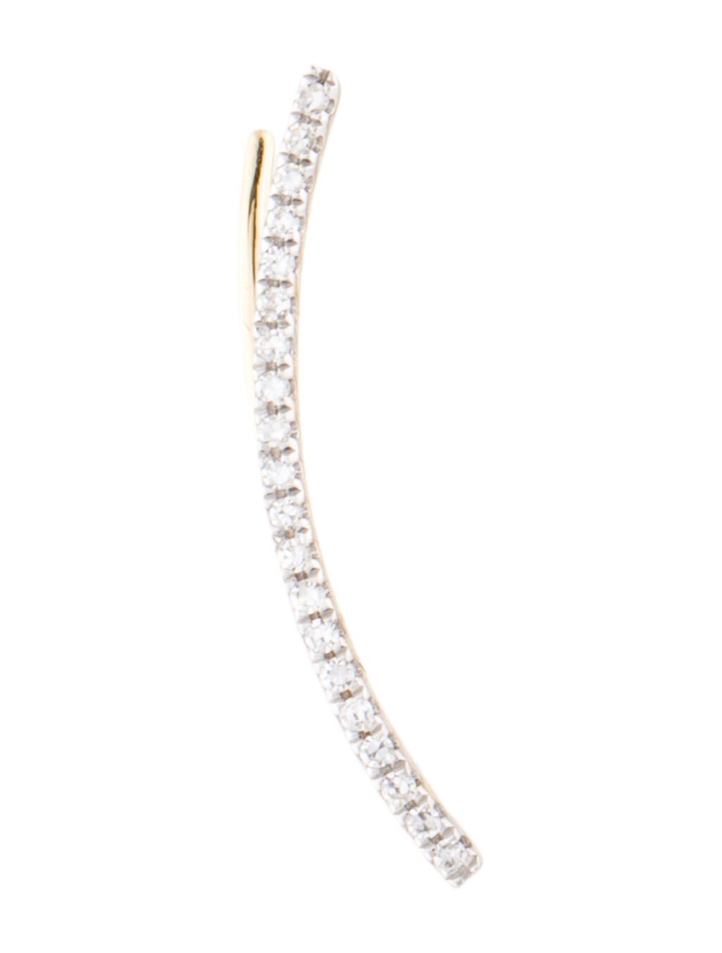 Anita Ko 18K Diamond Single Floating Ear Climber - ---, Rhodium-Plated ...