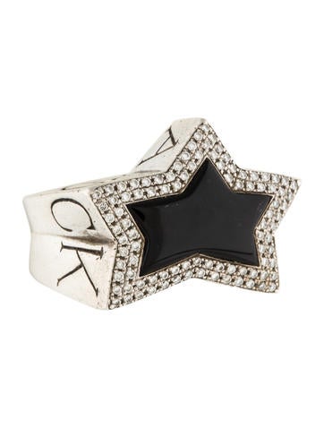 Stephen Webster Onyx & Diamond Thorn Rockstar Ring - Rings - STW20739 ...