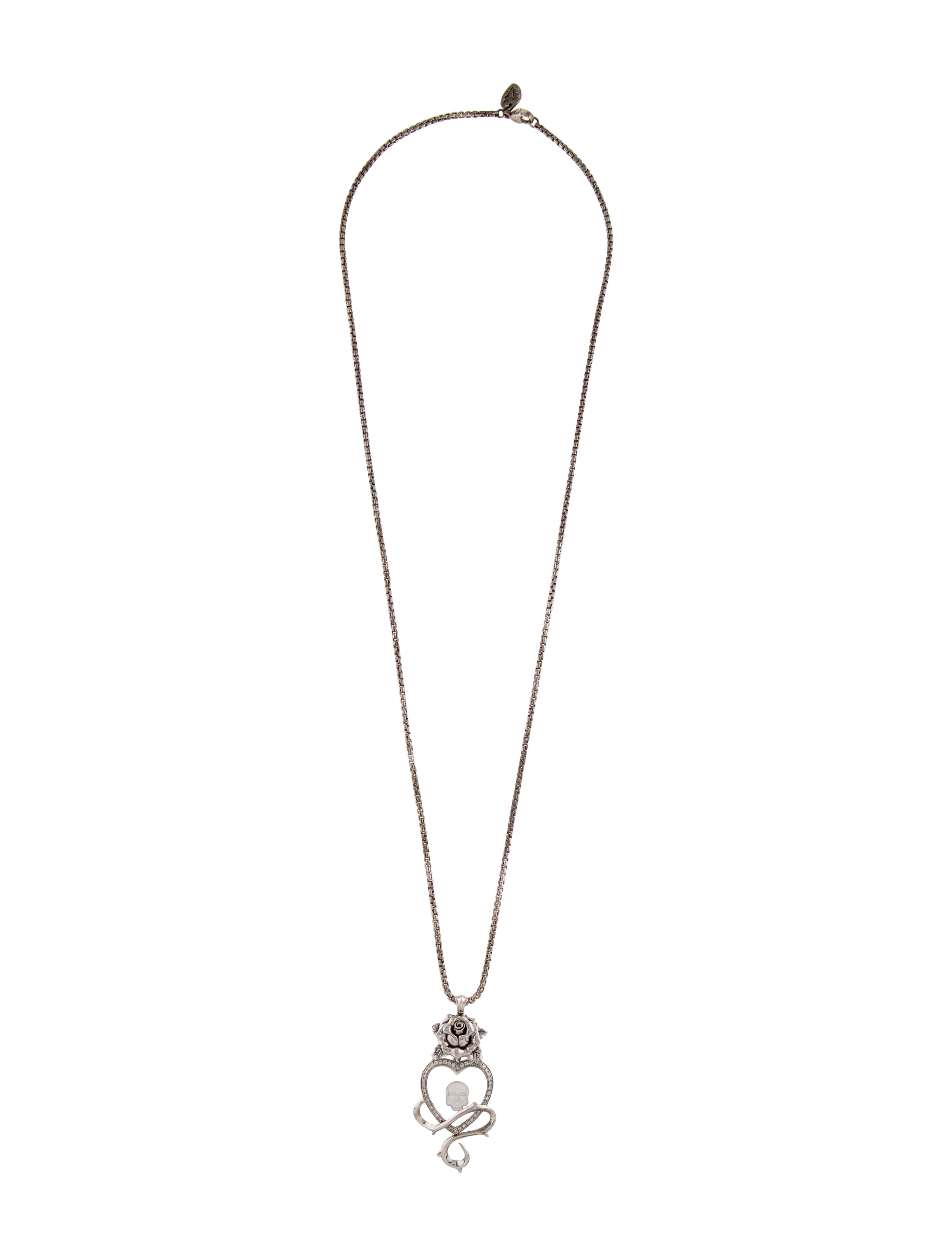 Stephen Webster Quartz & Diamond 'Dead Heart' Pendant Necklace ...